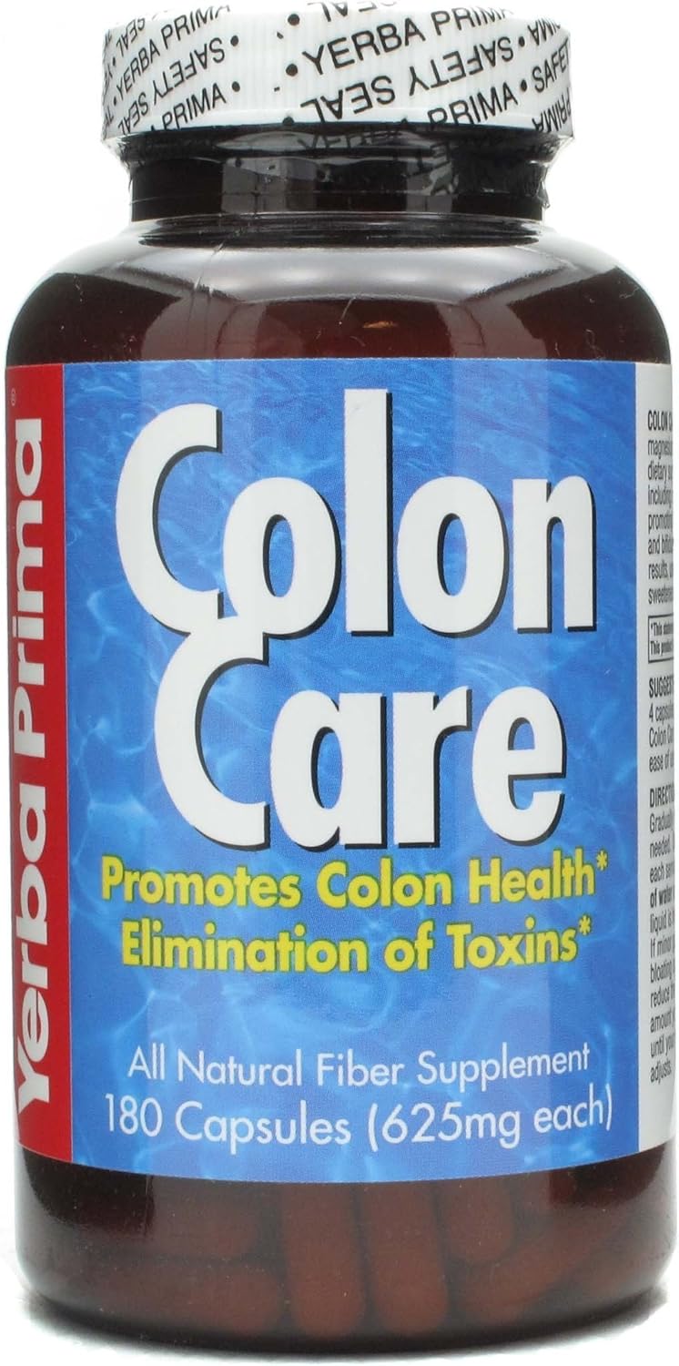 Amazon.com: Colon Care Caps By Yerba Prima - 180 Cap, 3 Pack : Health ...