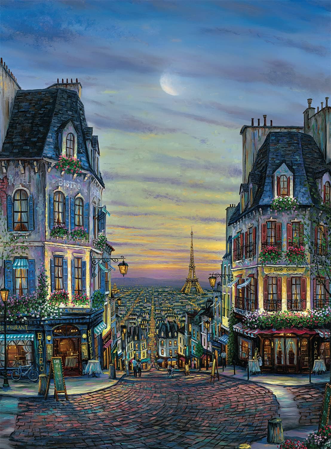 Amazon.com: Buffalo Games - Paris Street - 1000 Piece Jigsaw Puzzle ...