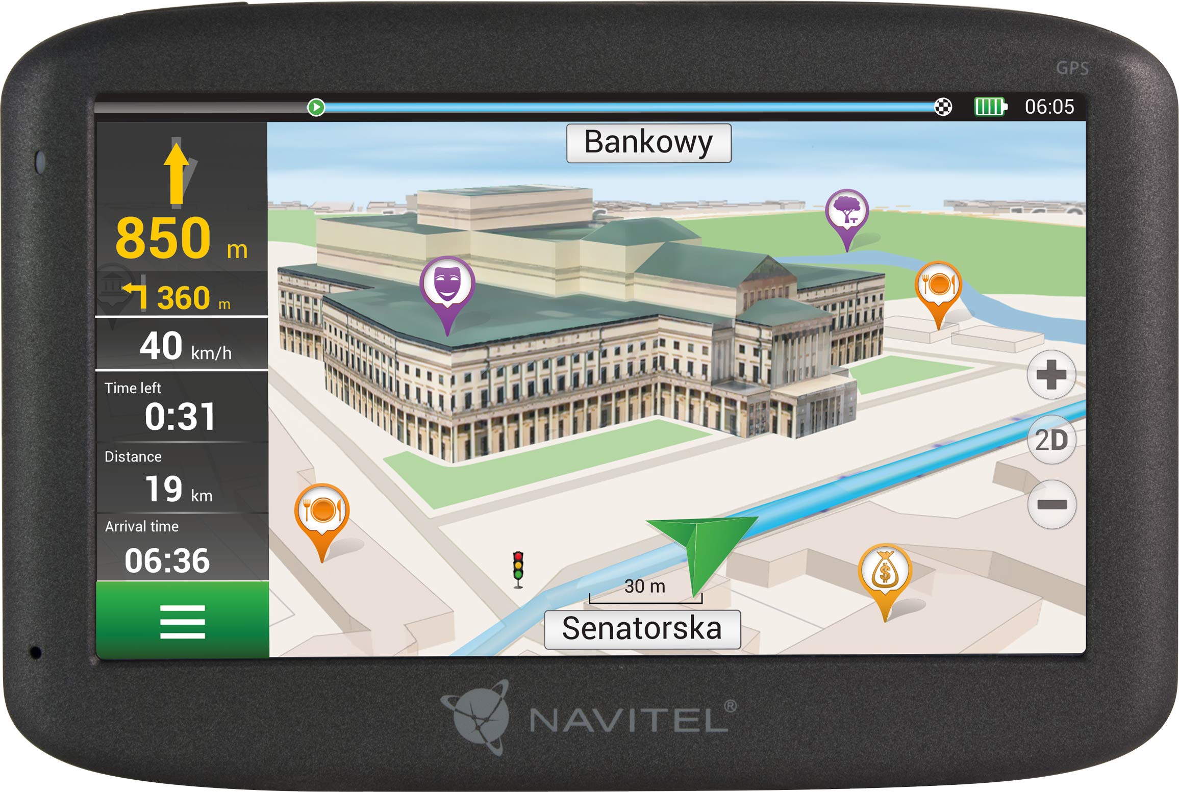 Navitel Ms400 Navigation System Navigation Device 5 Inch Display Maps ...