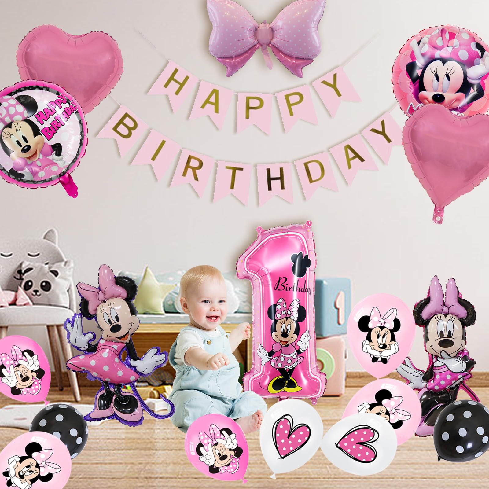 Baby Minnie Mouse 1st Birthday Decorations Minnie Mouse 1st Birthday