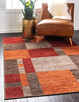 Amazon.com: Unique Loom Autumn Collection Modern Contemporary Casual ...