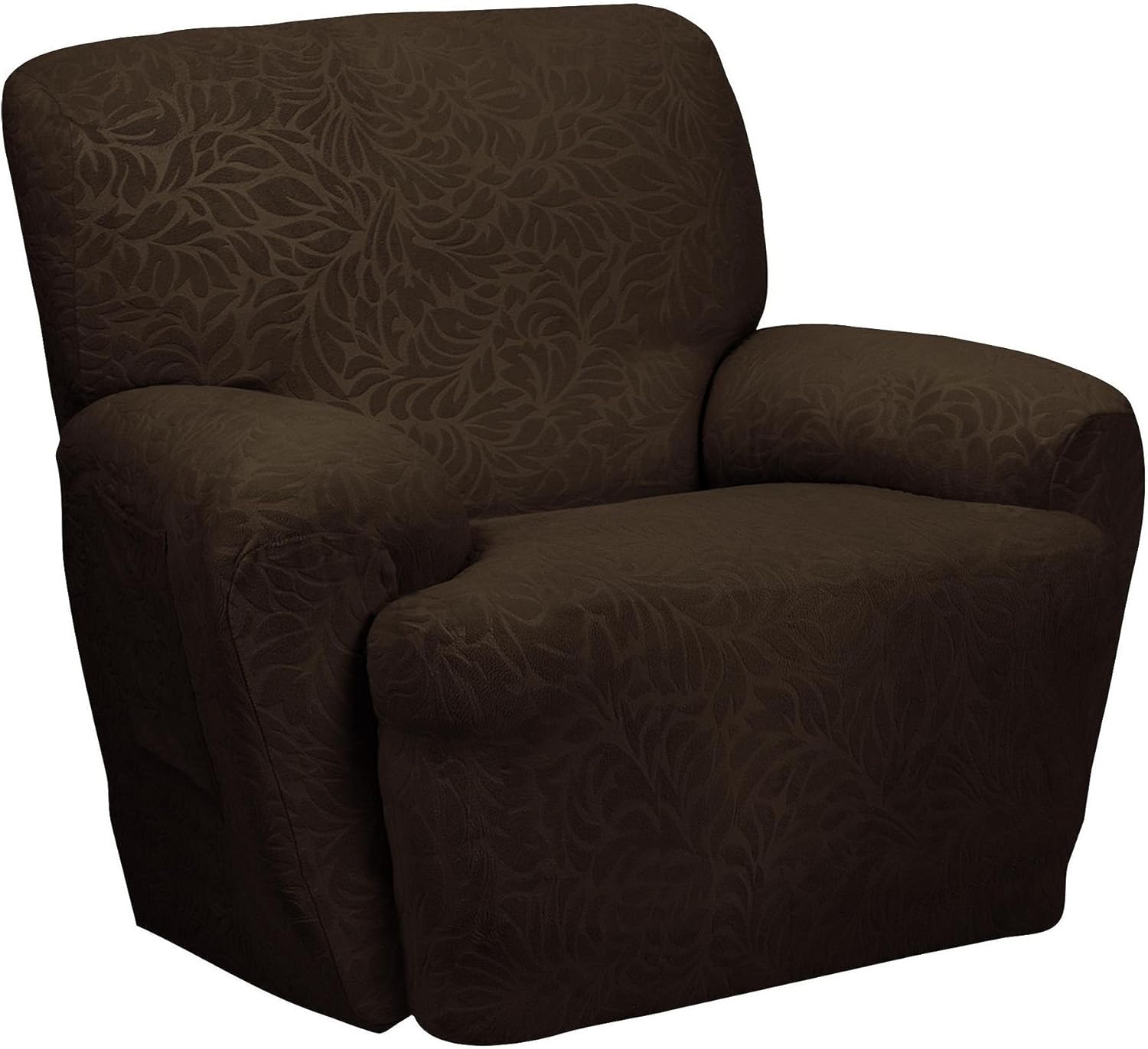 Amazon.com: James Leaf 4-pc. Recliner Slipcover Set, Chocolate (Brown ...