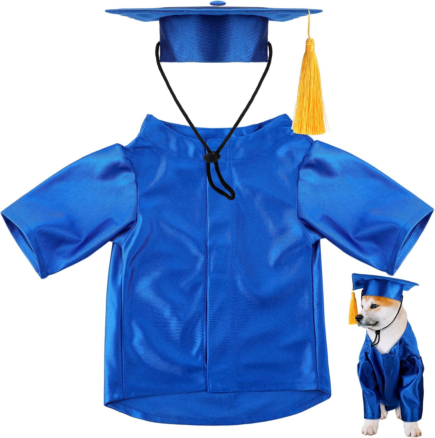 Amazon.com : Bunnycool Dog Graduation Cap and Gown 2025 Washable Pet ...