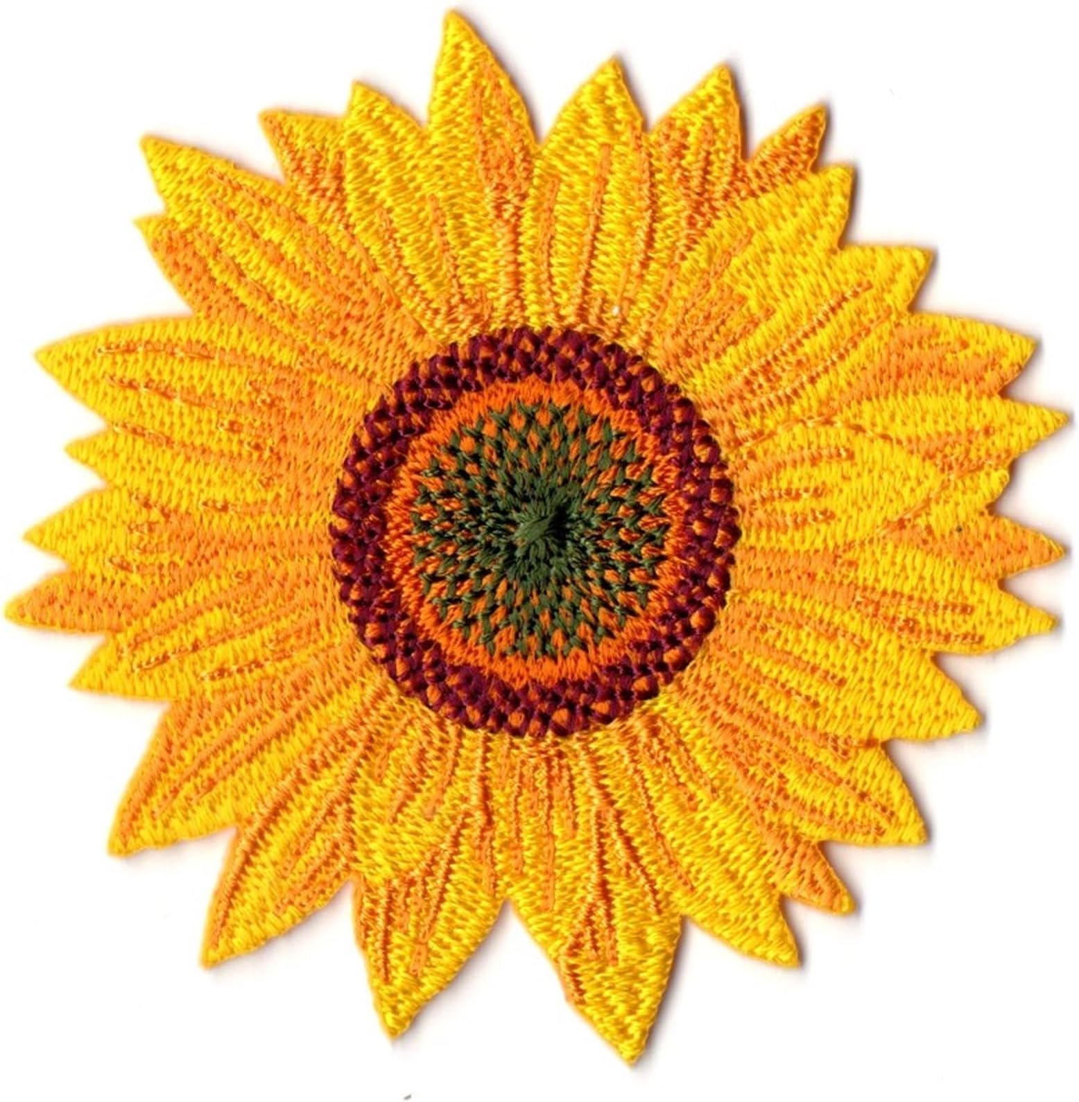 Amazon.com: 2 Pcs Van Gogh Sunflower Iron On Patches for Backpacks ...