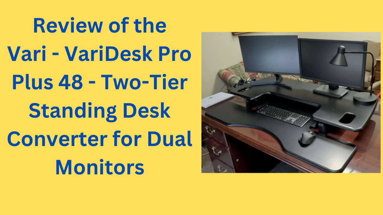Watch Review of the VariDesk Pro Plus 48 by Vari on Amazon Live