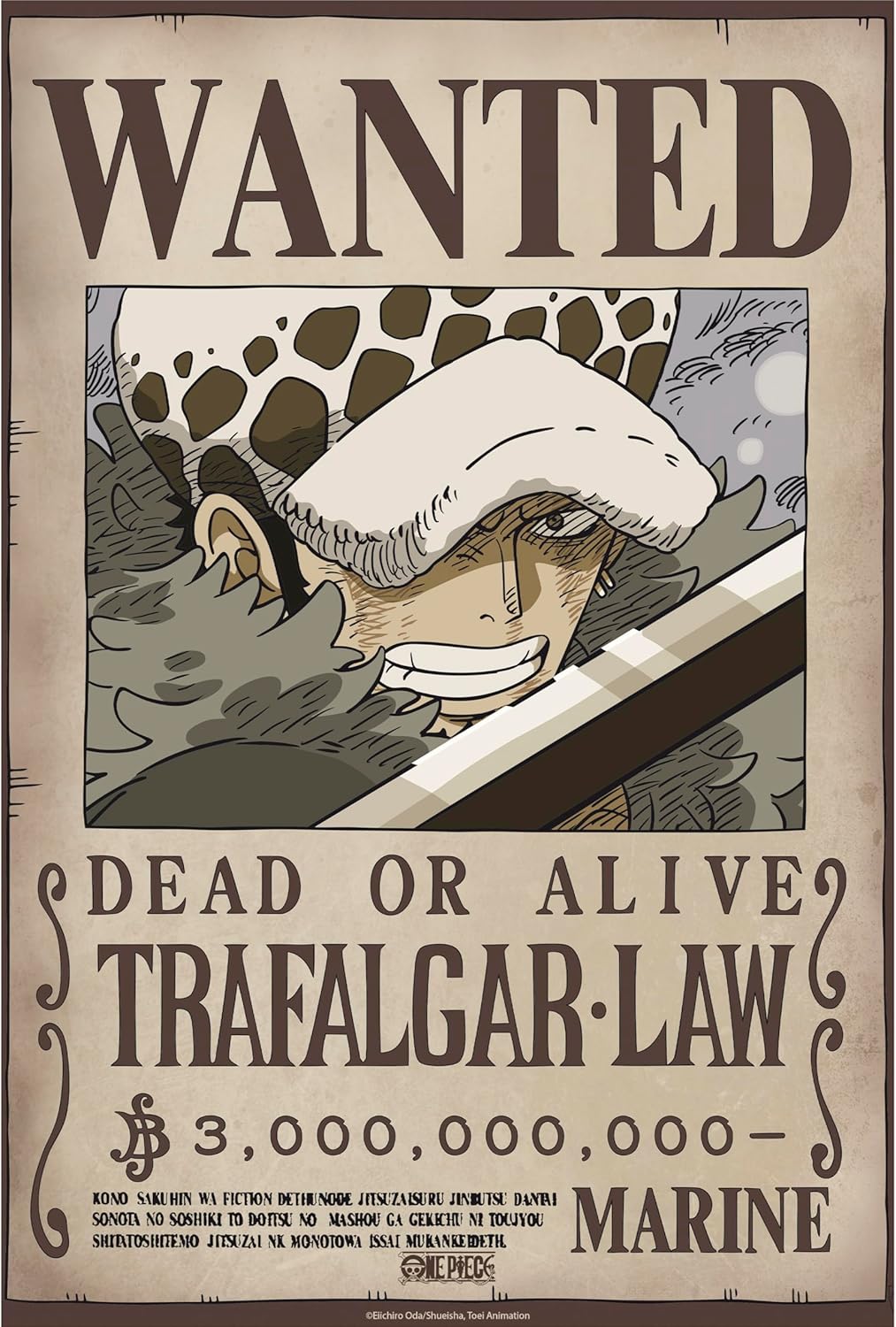 Amazon.com: GB eye - ONE PIECE Wanted Law Wano Poster: Posters & Prints