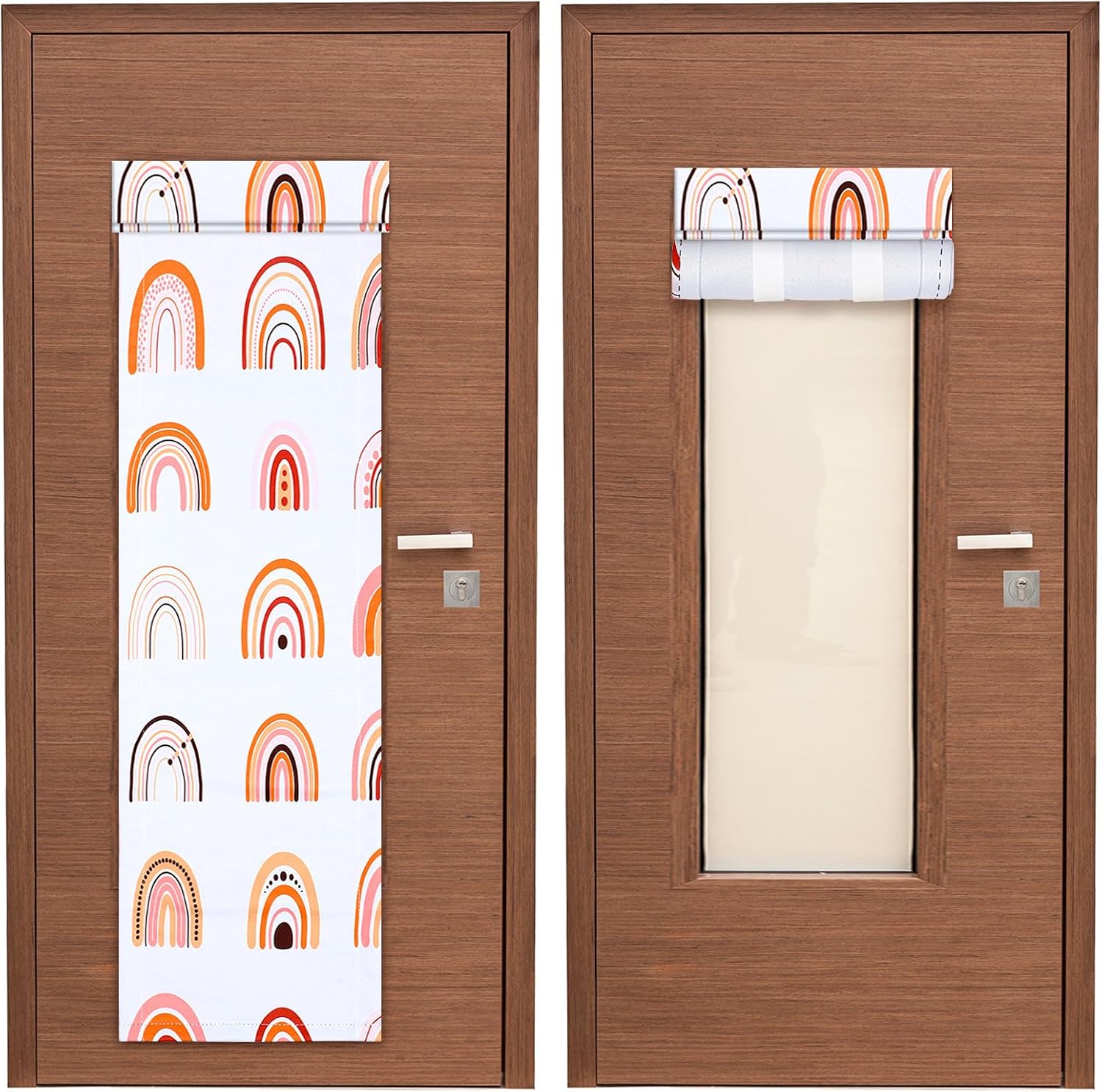 Amazon.com: Leinuosen 2 Pcs Classroom Door Window Cover Curtains ...
