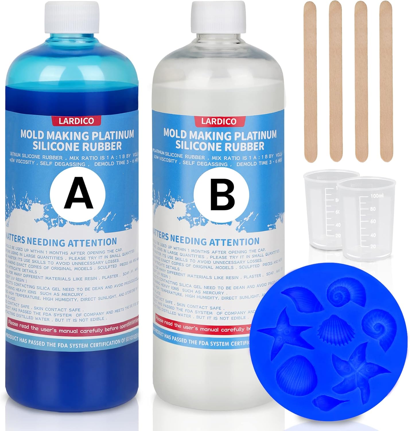 Amazon.com: Silicone Mold Making Kit, 15A Silicone for Mold Making ...