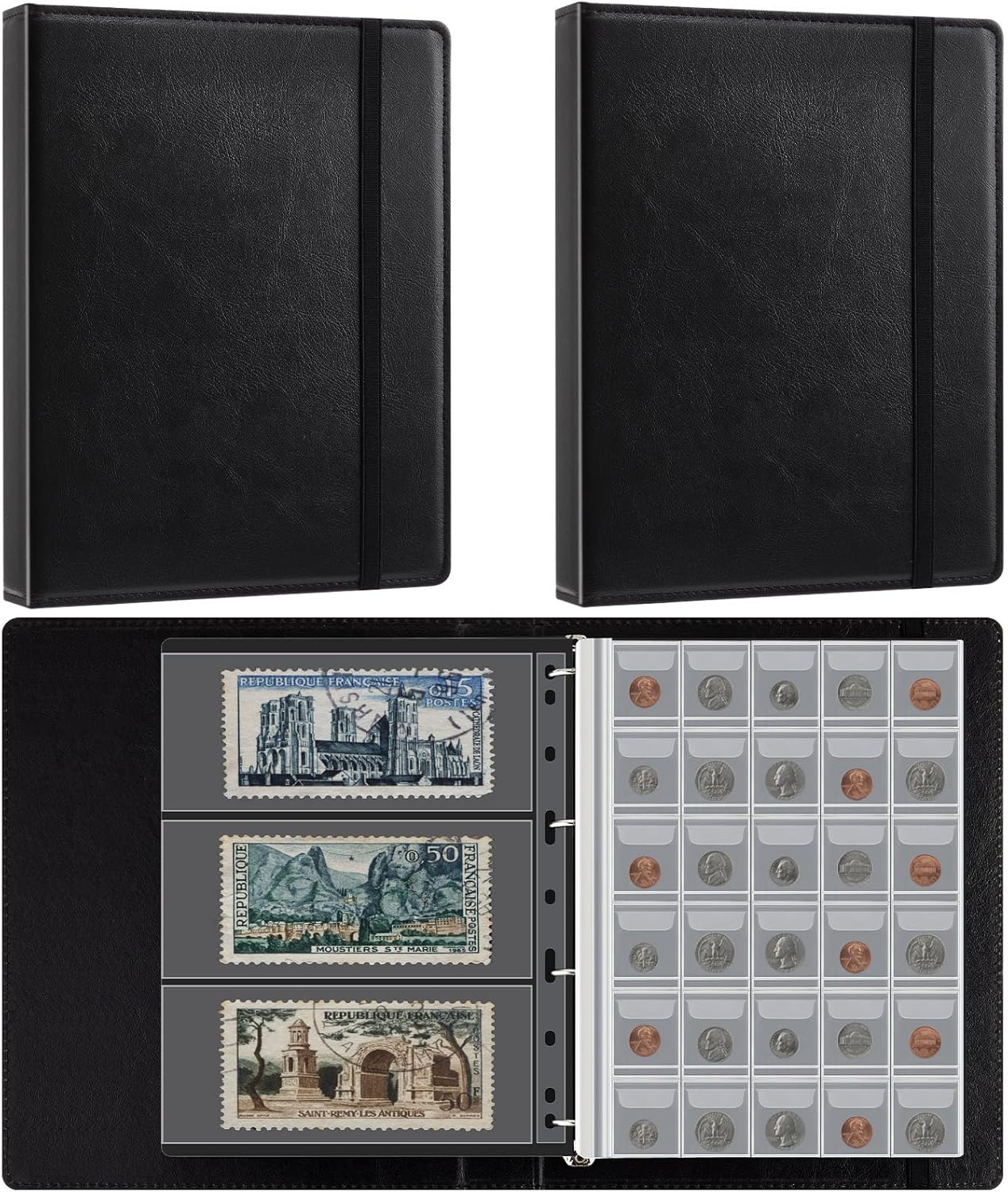 Amazon.com: 2 Pcs Coin and Currency Collection Book Album Include 2 ...