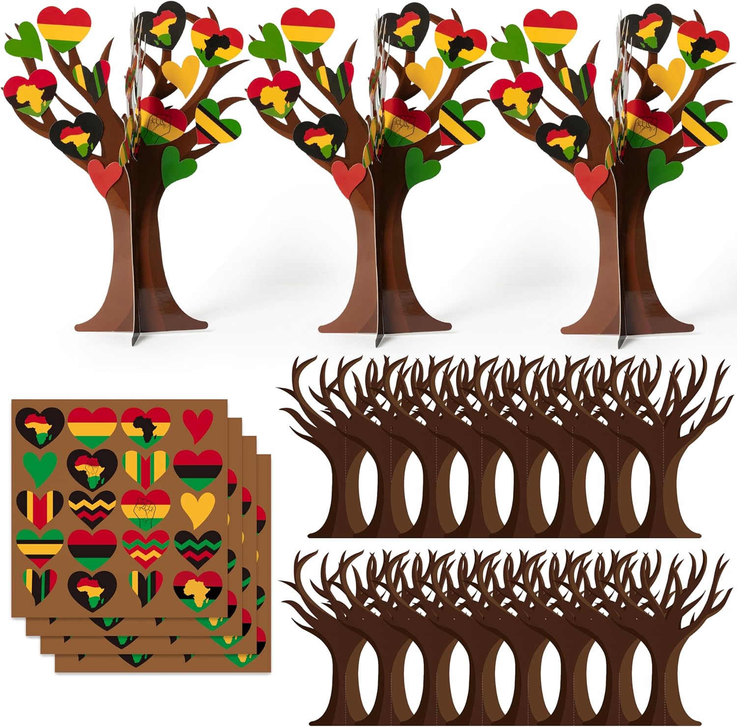 Amazon.com: WATINC Happy Juneteenth Heart Tree Craft Kits, Make Your ...