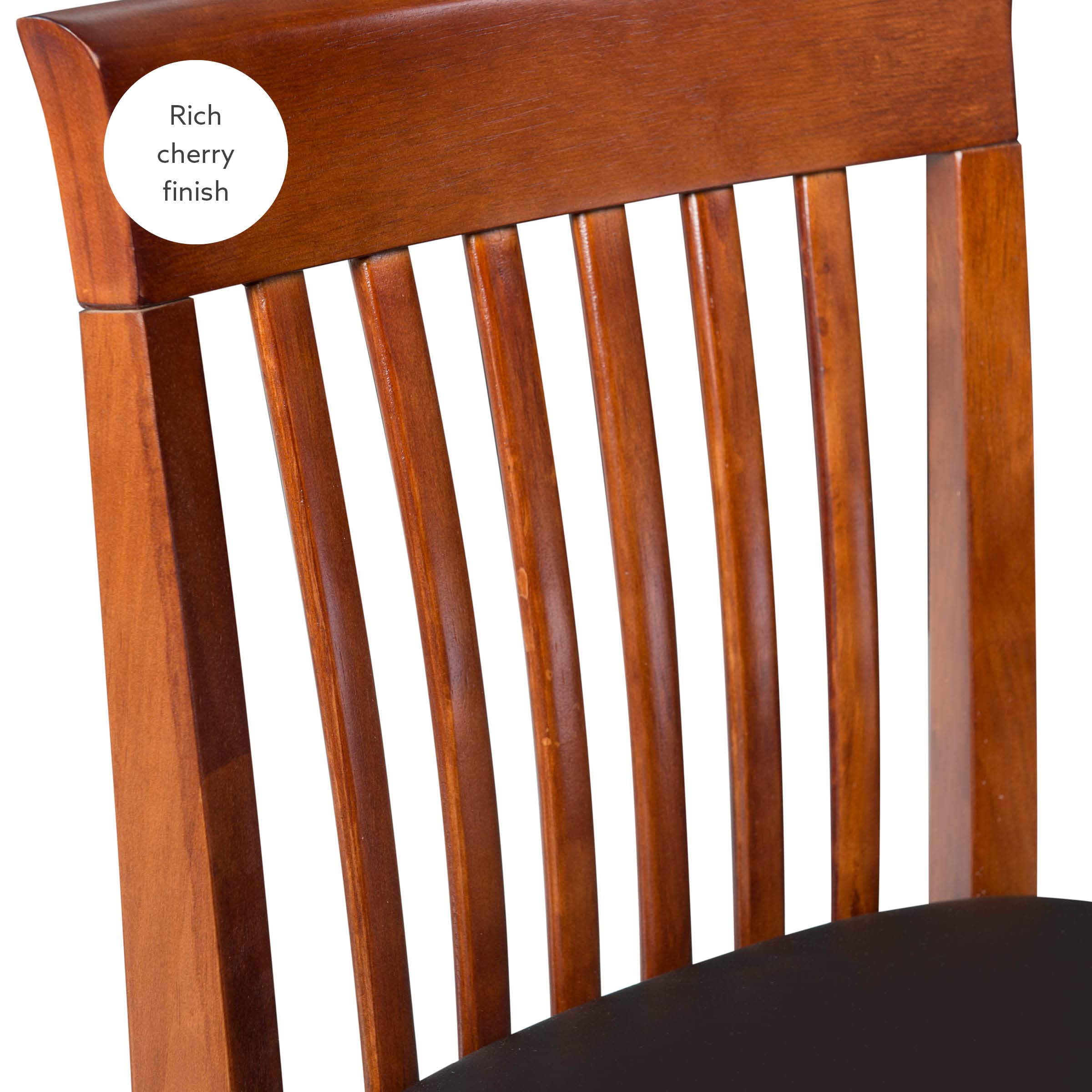 Linon Torino Collection Craftsman Bar Stool 30, Dark Cherry