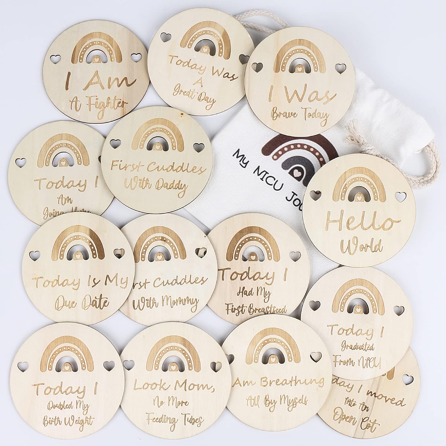 Amazon.com : BARUN NICU Baby Gifts - NICU Milestone Cards, NICU Mom ...