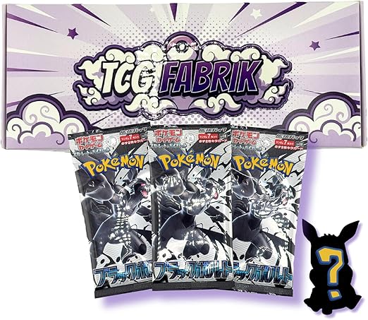 Amazon.com: Black Bolt & White Flare Japanese Packs for Pokemon Bundle ...