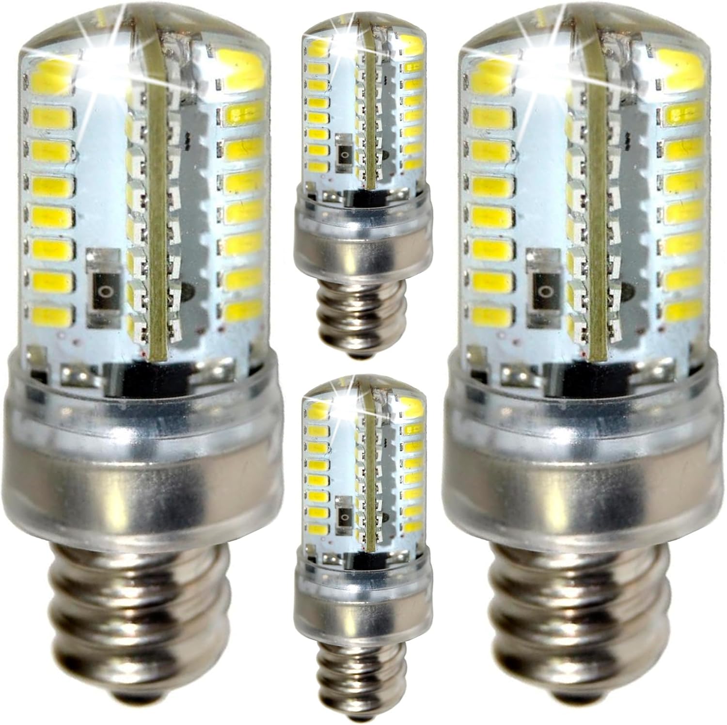 HQRP 4-Pack 7/16 110V LED Light Bulbs Cool White Compatible with ...