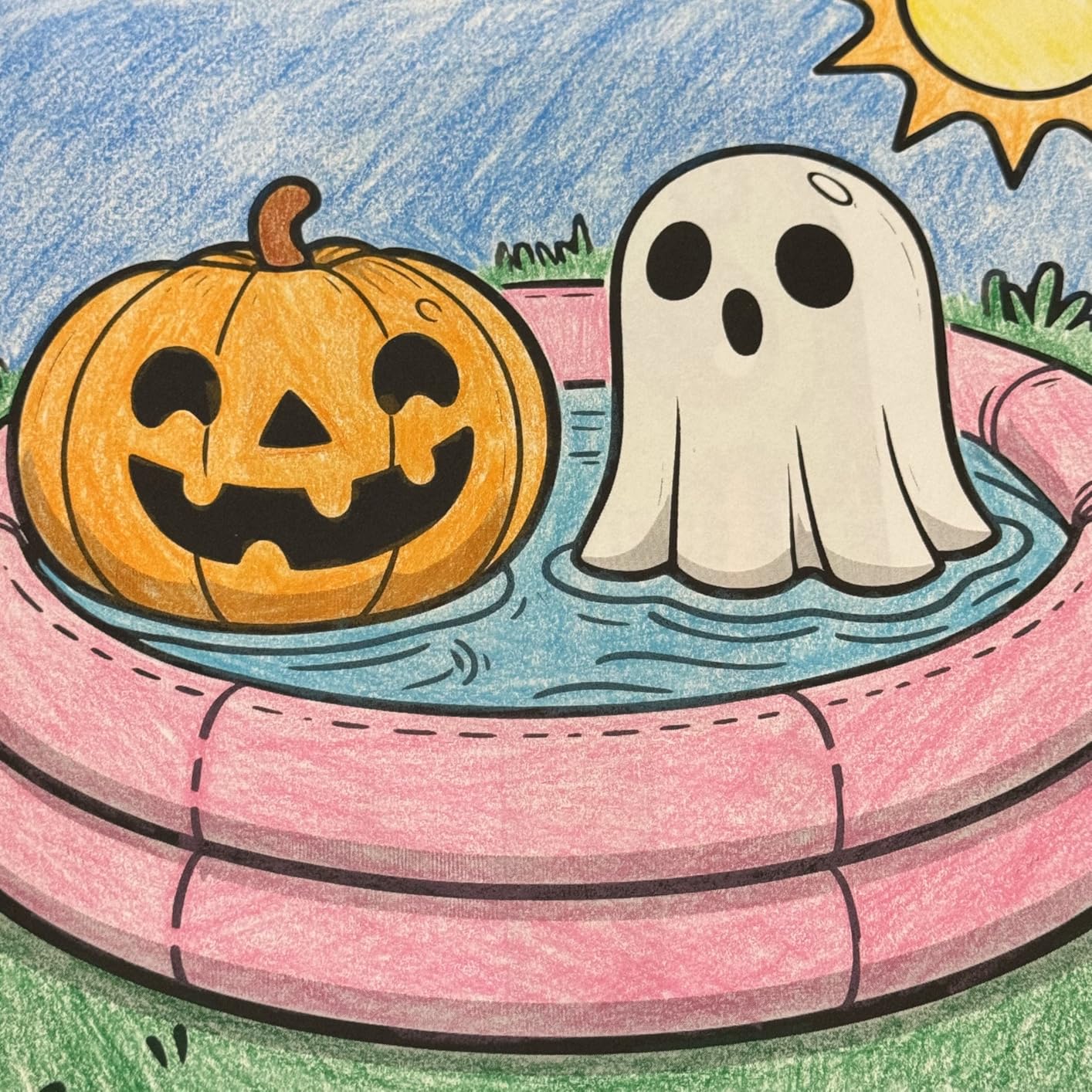 Summerween: A Spooky Summer Coloring Book: Publishing, Happy Dish ...