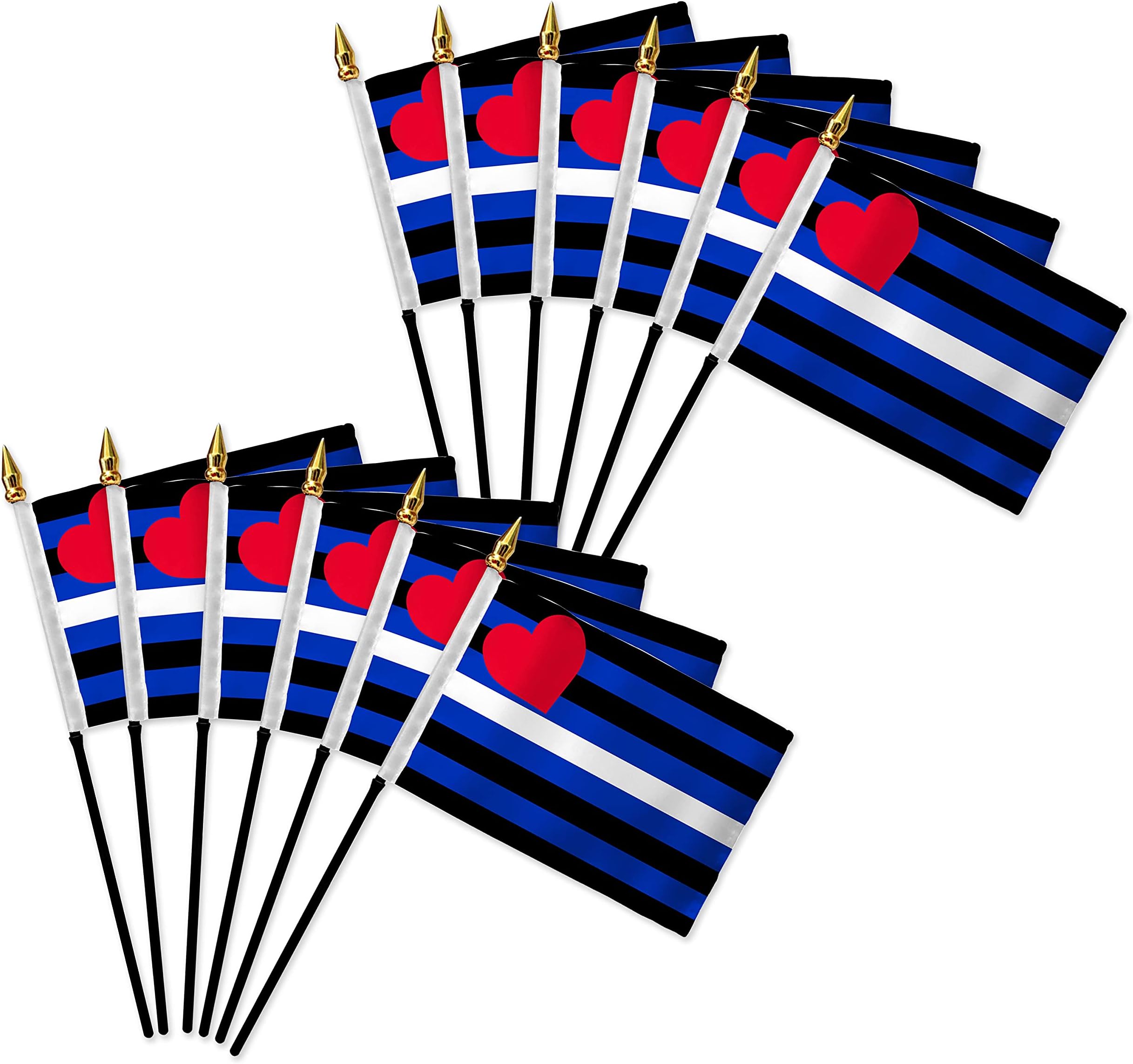 Amazon.com : The Flag Joint Progress Pride 12x18 Stick Flags - One ...