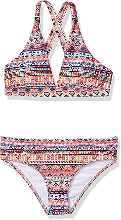 Amazon.com: Next Girls' Wide Band Halter Bikini Top & Banded Swimsuit ...