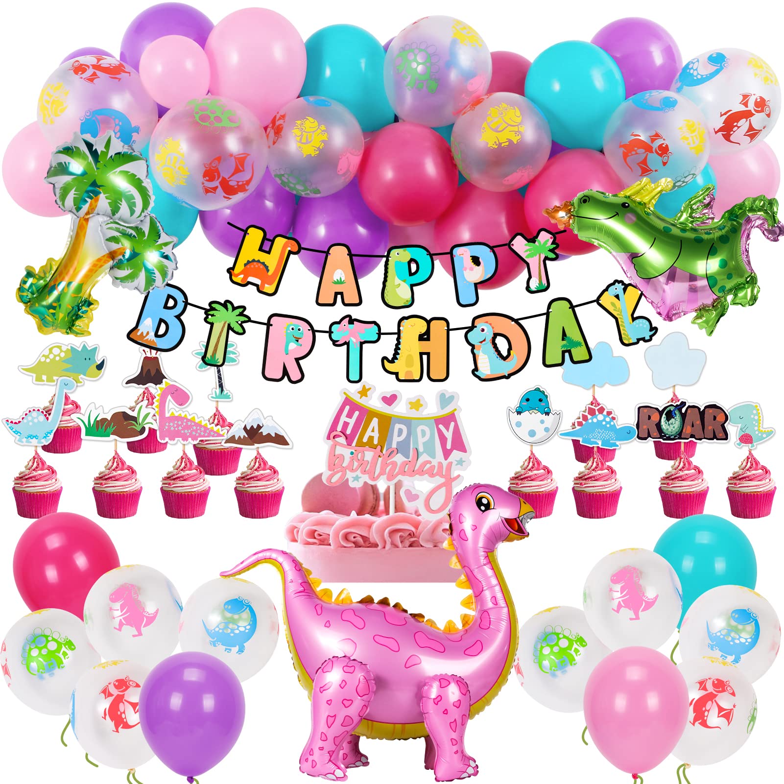 Buy Golray Girls Dinosaur Birthday Party Supplies Decorations Dino buy-golray-girls-dinosaur-birthday-party-supplies-decorations-dino