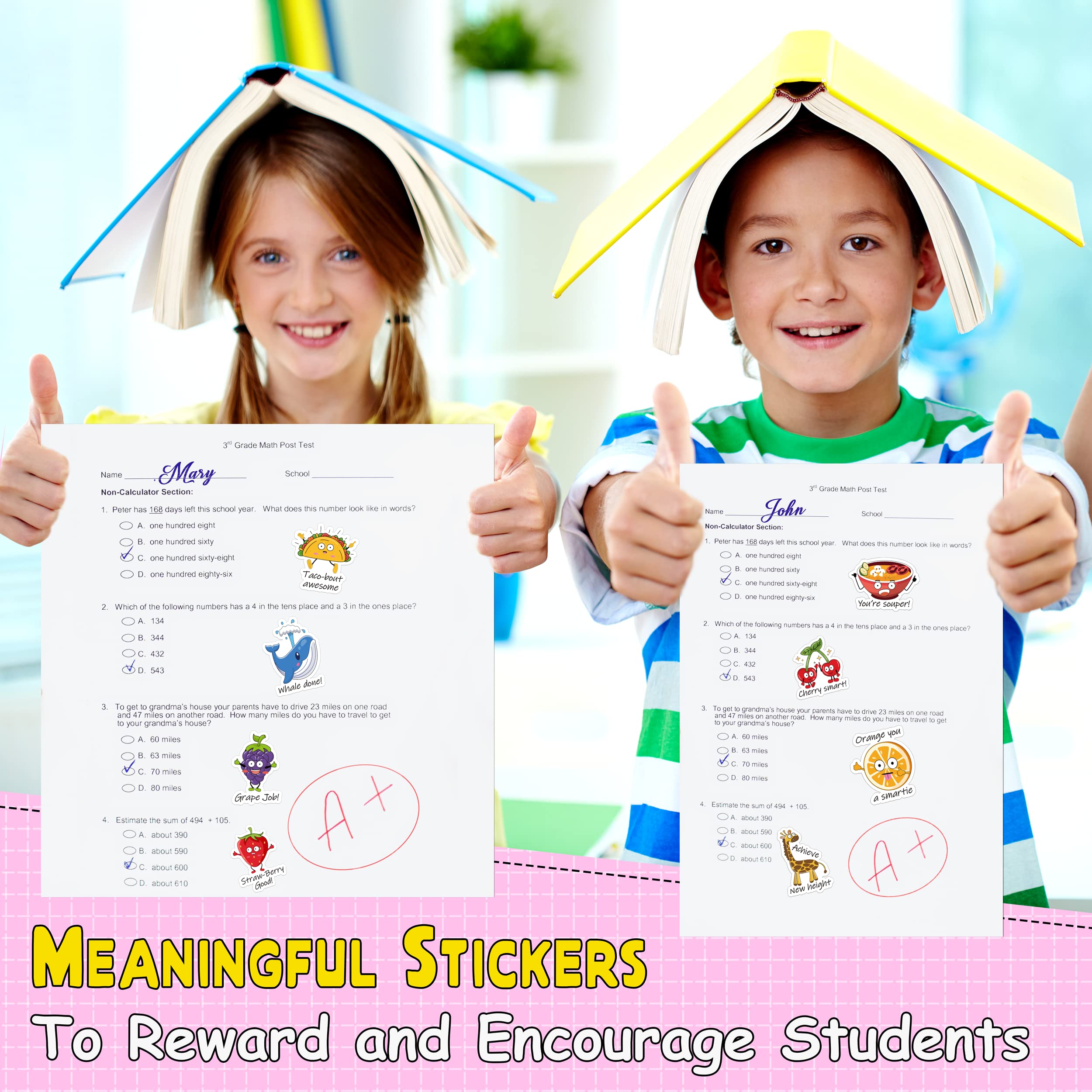 Snapklik.com : Punny Rewards Stickers, 520Pcs In 40 Cartoon Designs ...