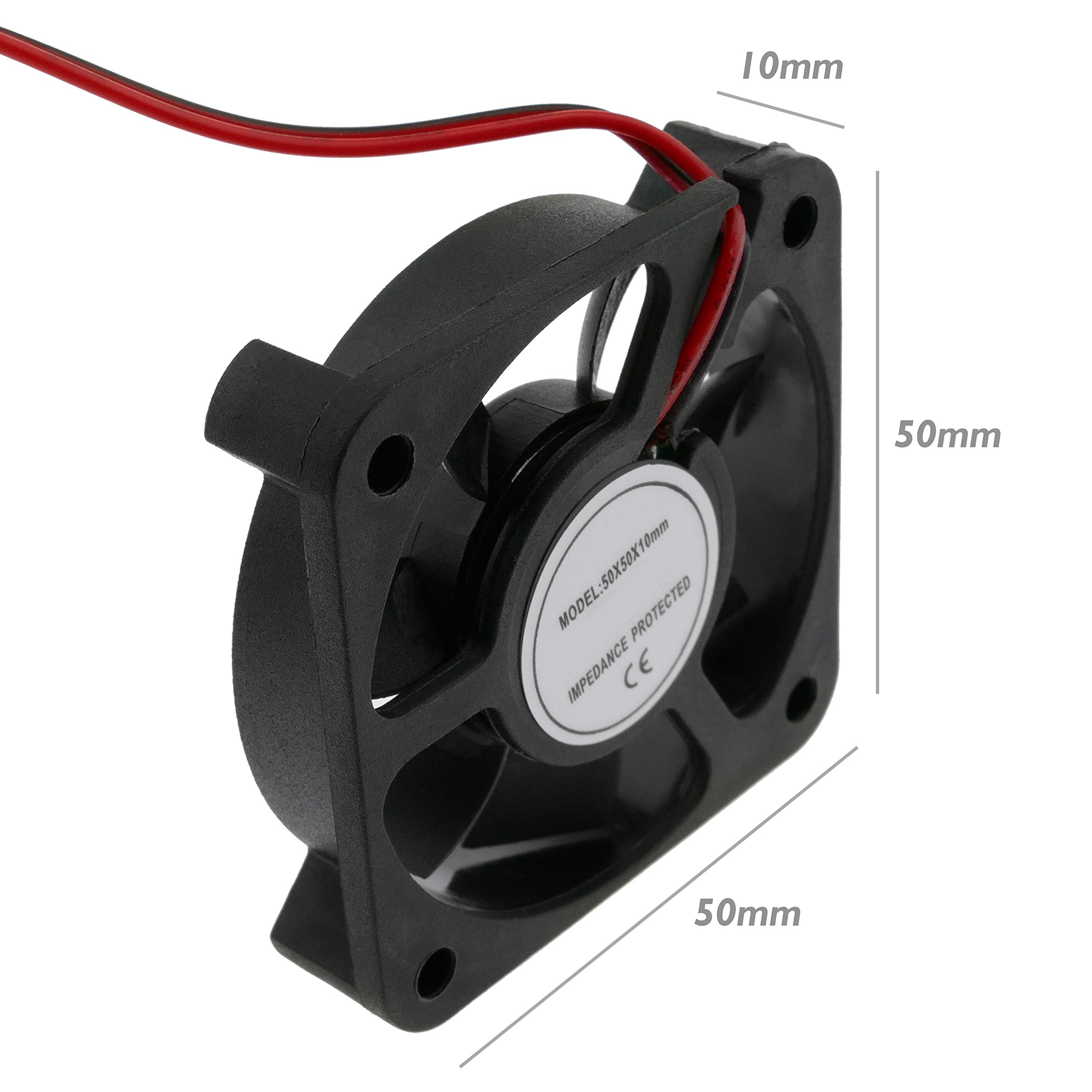 Buy BeMatik Chassis Fan 50 x 50 x 10 mm 24 VDC for Computer Case (VL022 ...