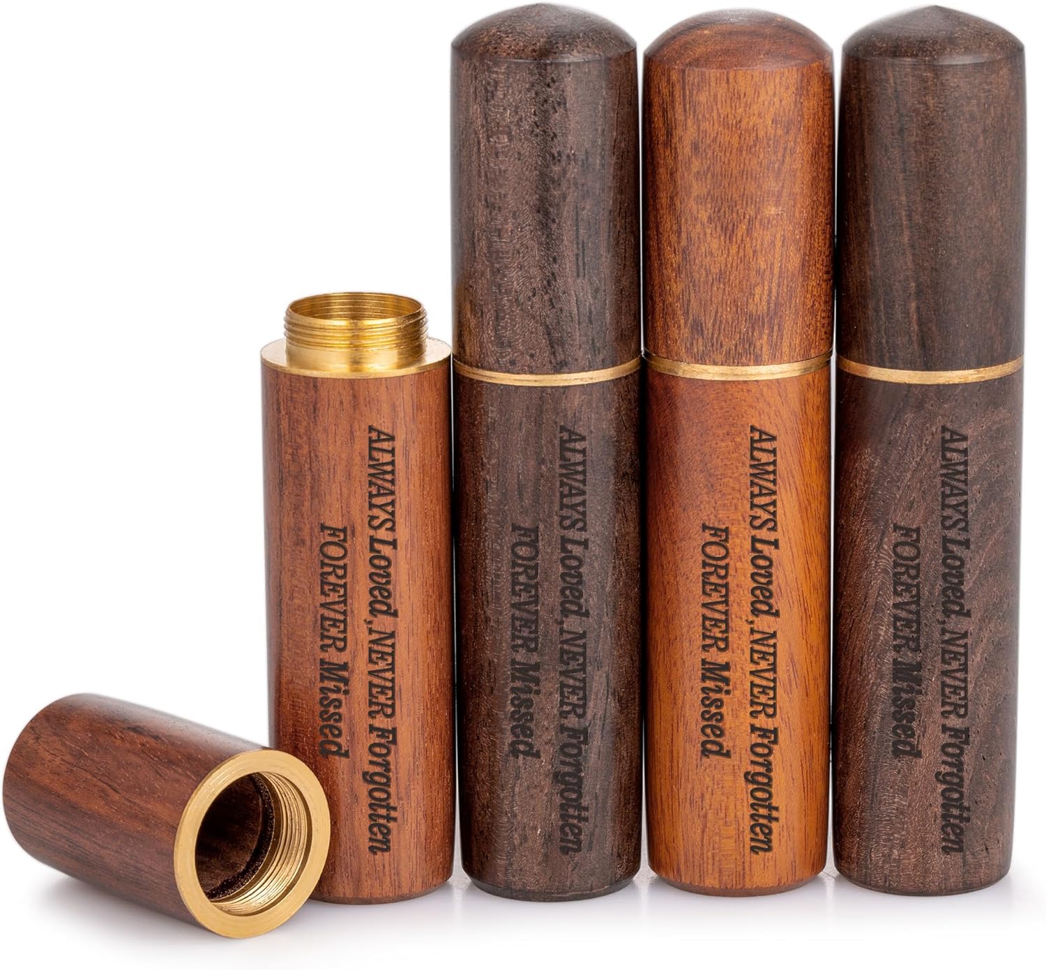 Amazon.com: Mini Scattering Tubes Set of 4, Rosewood Cremation Urn for ...