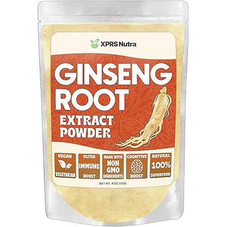 Amazon.com: Maximum Strength Organic Korean Ginseng Root 200:1 Powder ...