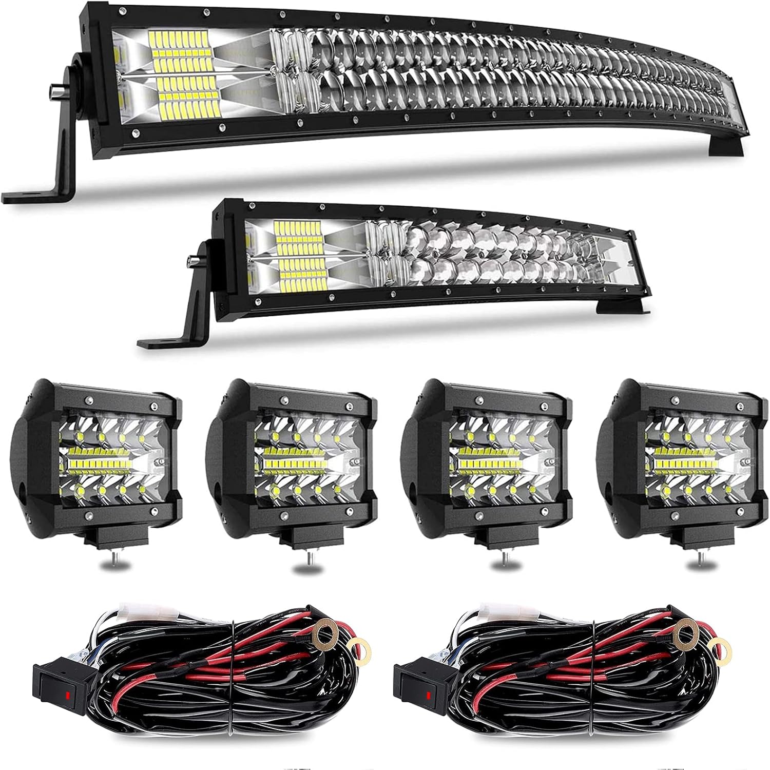 LED Light Bar TERRAIN VISION 42 Inch +22 Inch Curved Led Bar Off Road ...