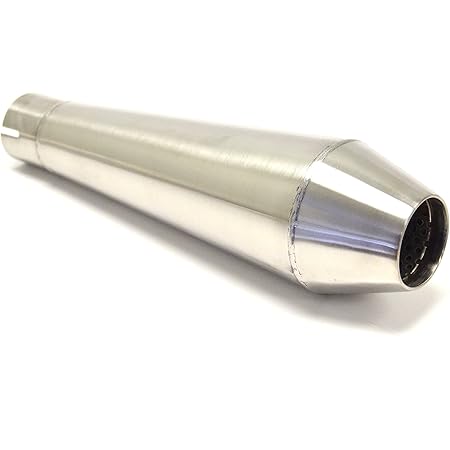 Amazon.com: 13" Big Mouth Reverse Cone Stainless Steel Muffler ...
