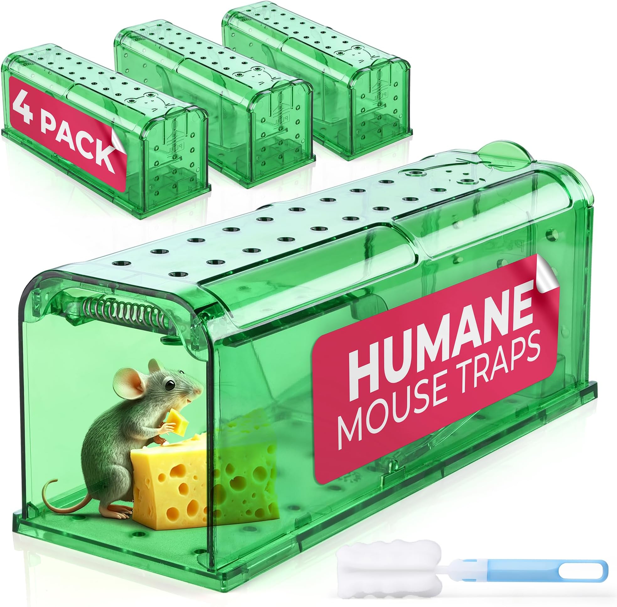 Amazon.com : Victor M308 TIN CAT Clear Top Mouse Rat Trap, Pack of 12 ...