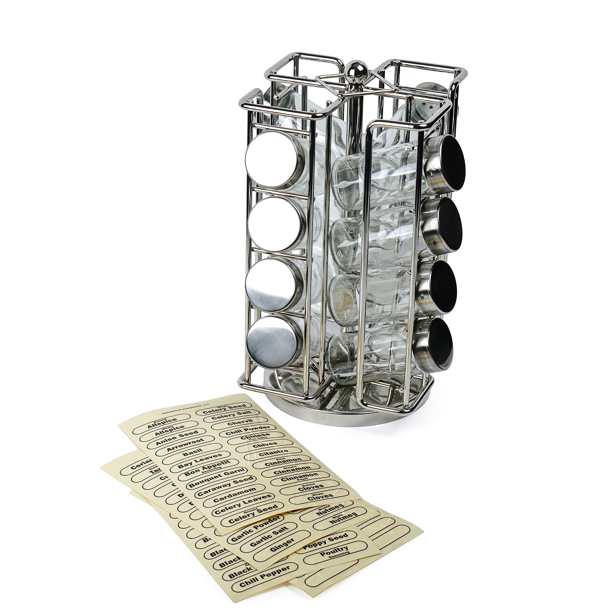 3 Tier Spice Rack Organizer Revolving Spice Rack With 12 Jars – 2-Tier ...