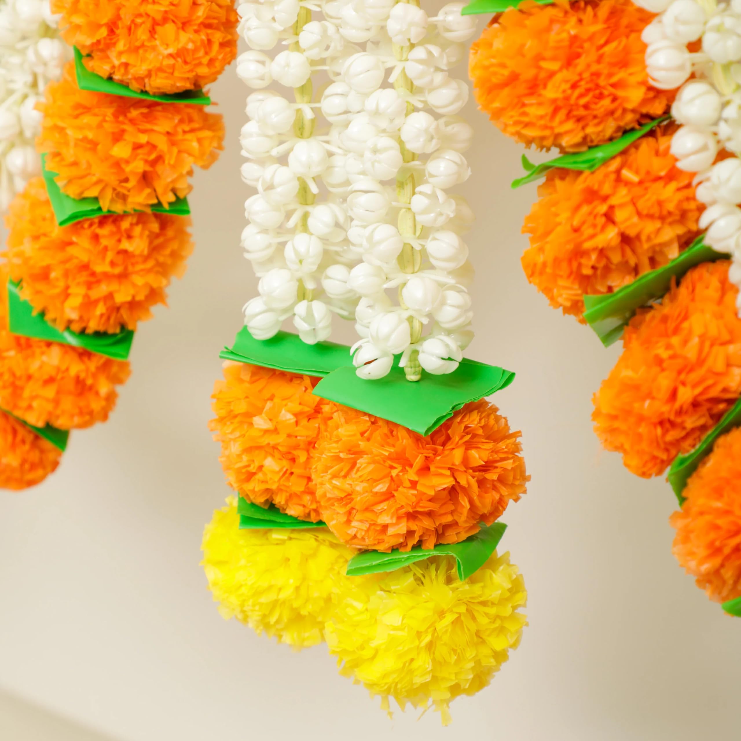 Diwali Decoration Shah Crafts Artificial Marigold Garland Flower Toran ...