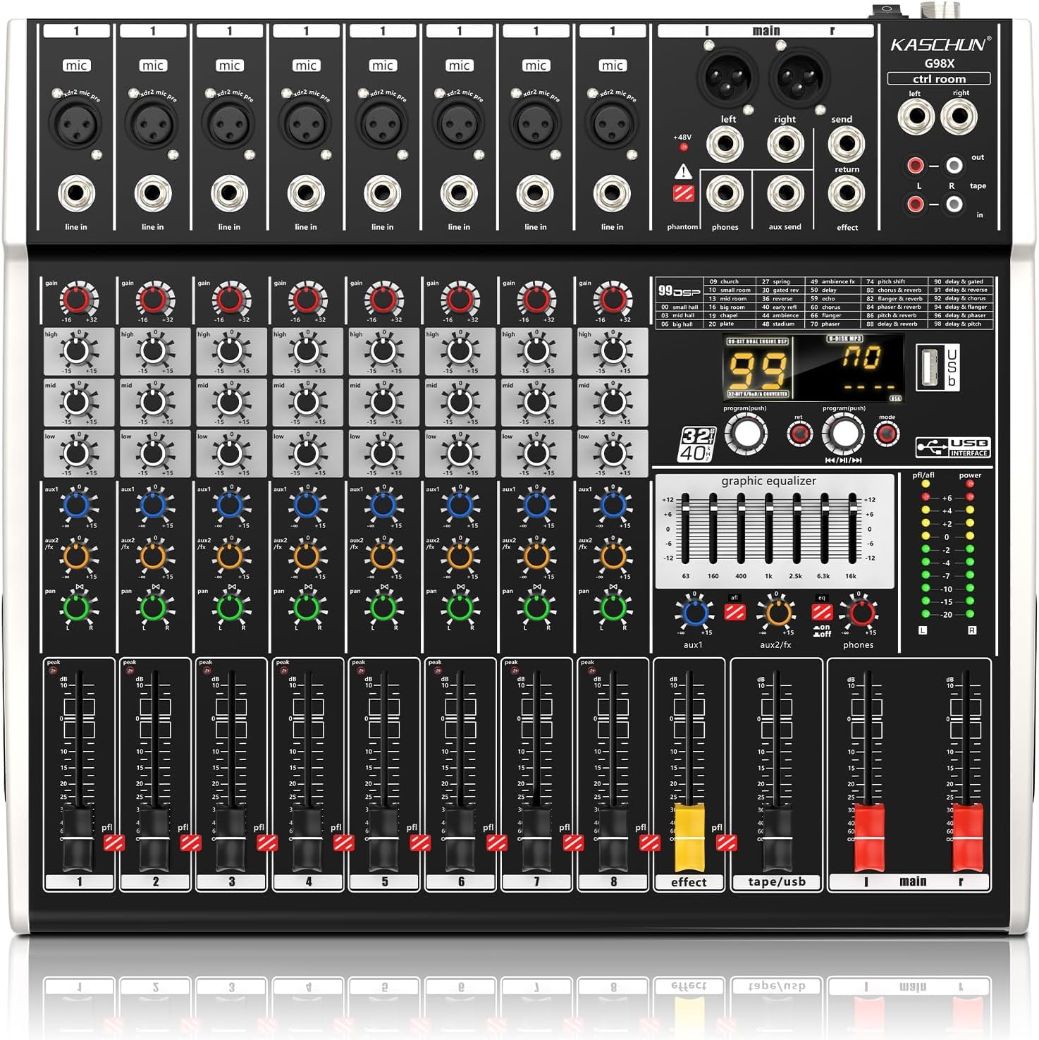 Snapklik.com : 8 Channel Audio Mixer