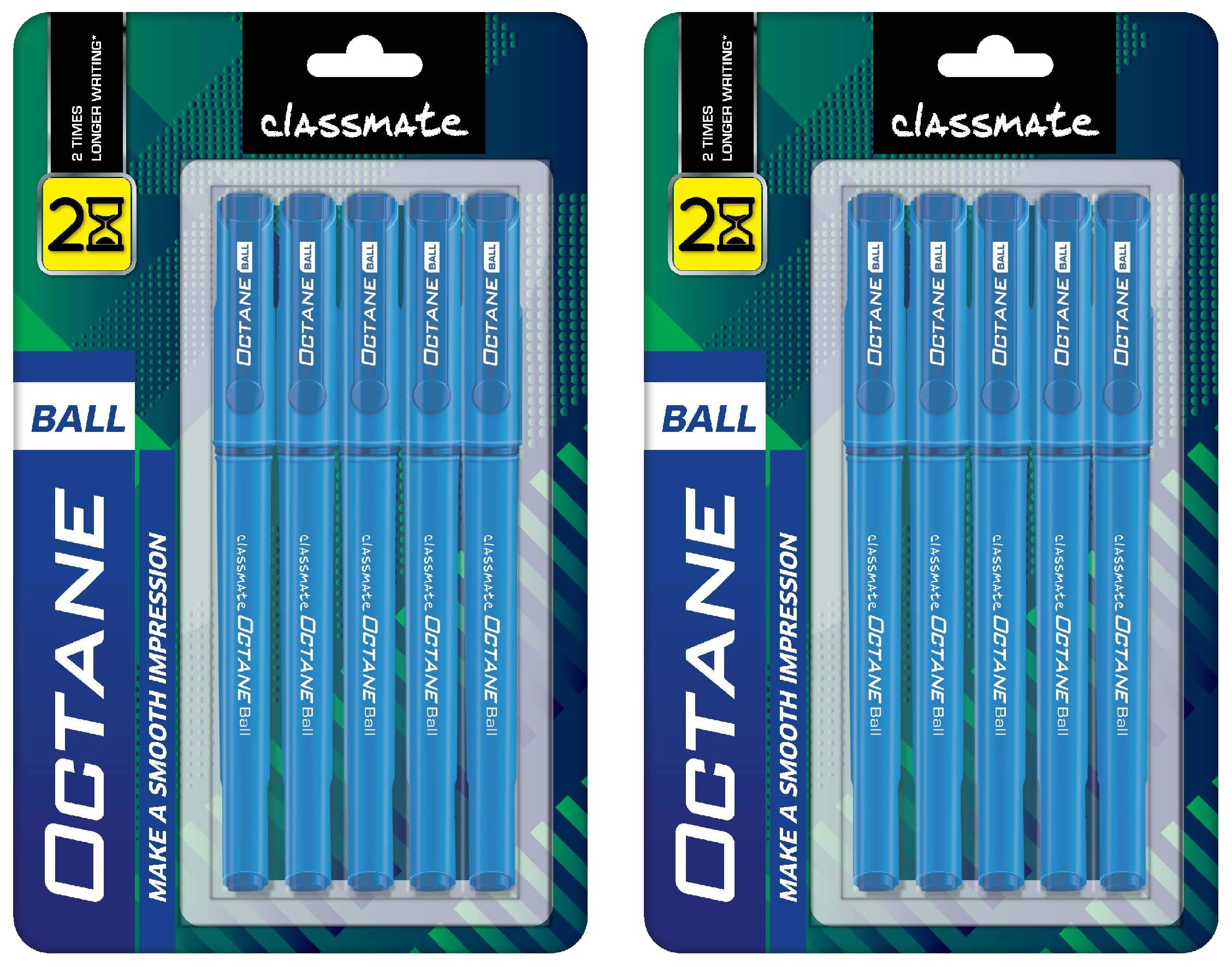 Classmate Octane- Blue Ball Pens (pack Of 10) | Smooth & Fast Writing ...
