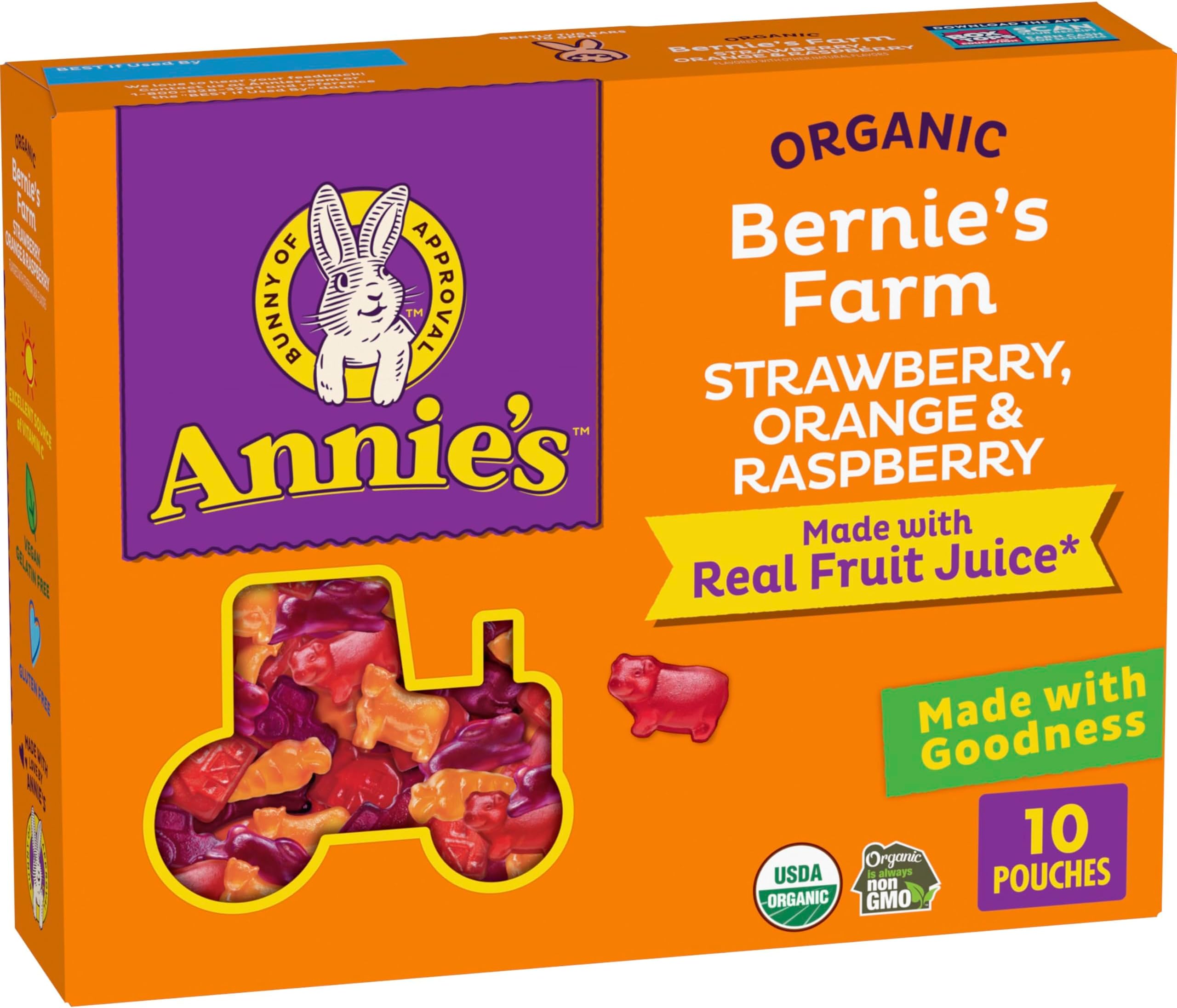 Amazon.com: Annie's Organic Fruit Rope Variety Pack, Strawberry and ...