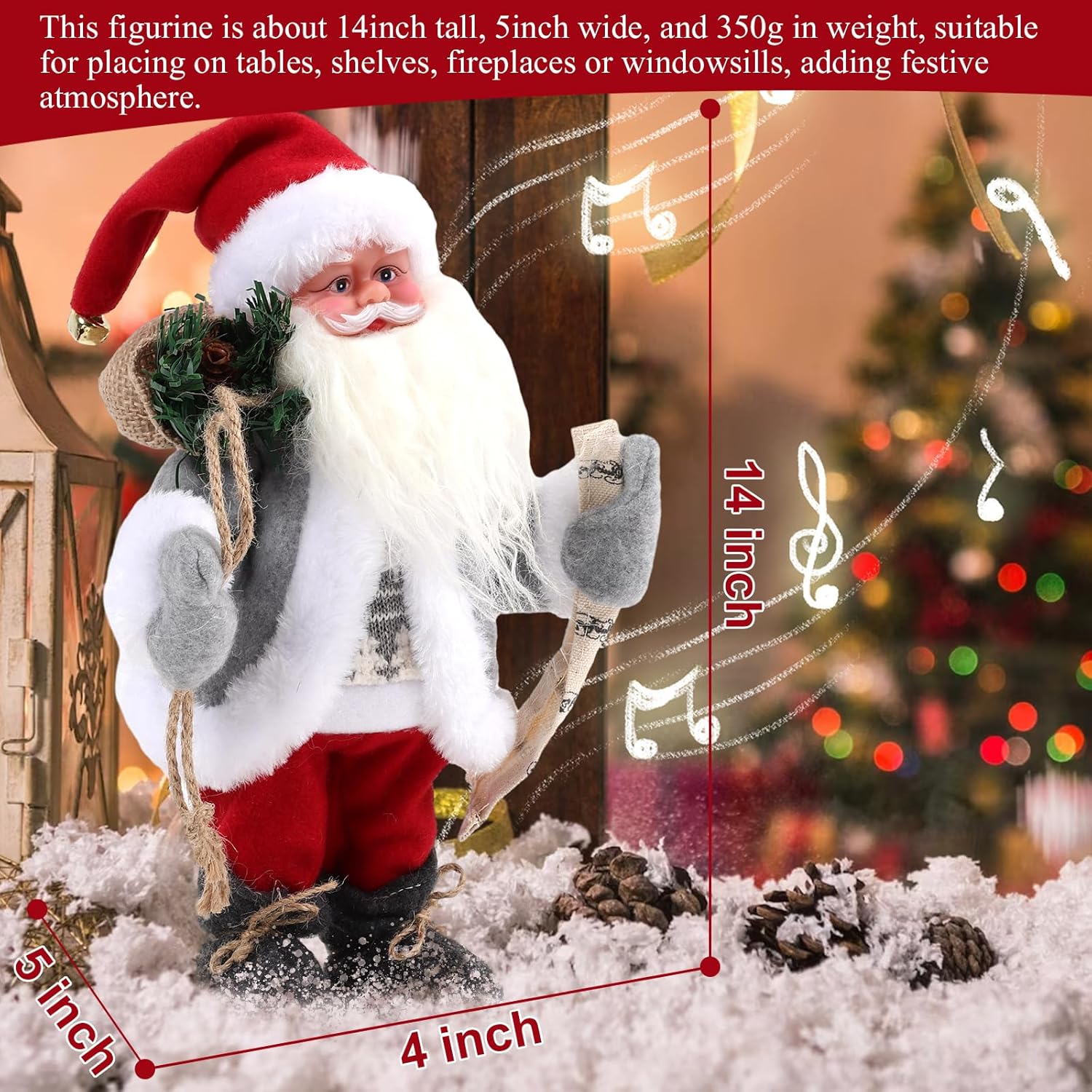 Singing Christmas Music Animated Santa Claus Figure, Australia | Ubuy
