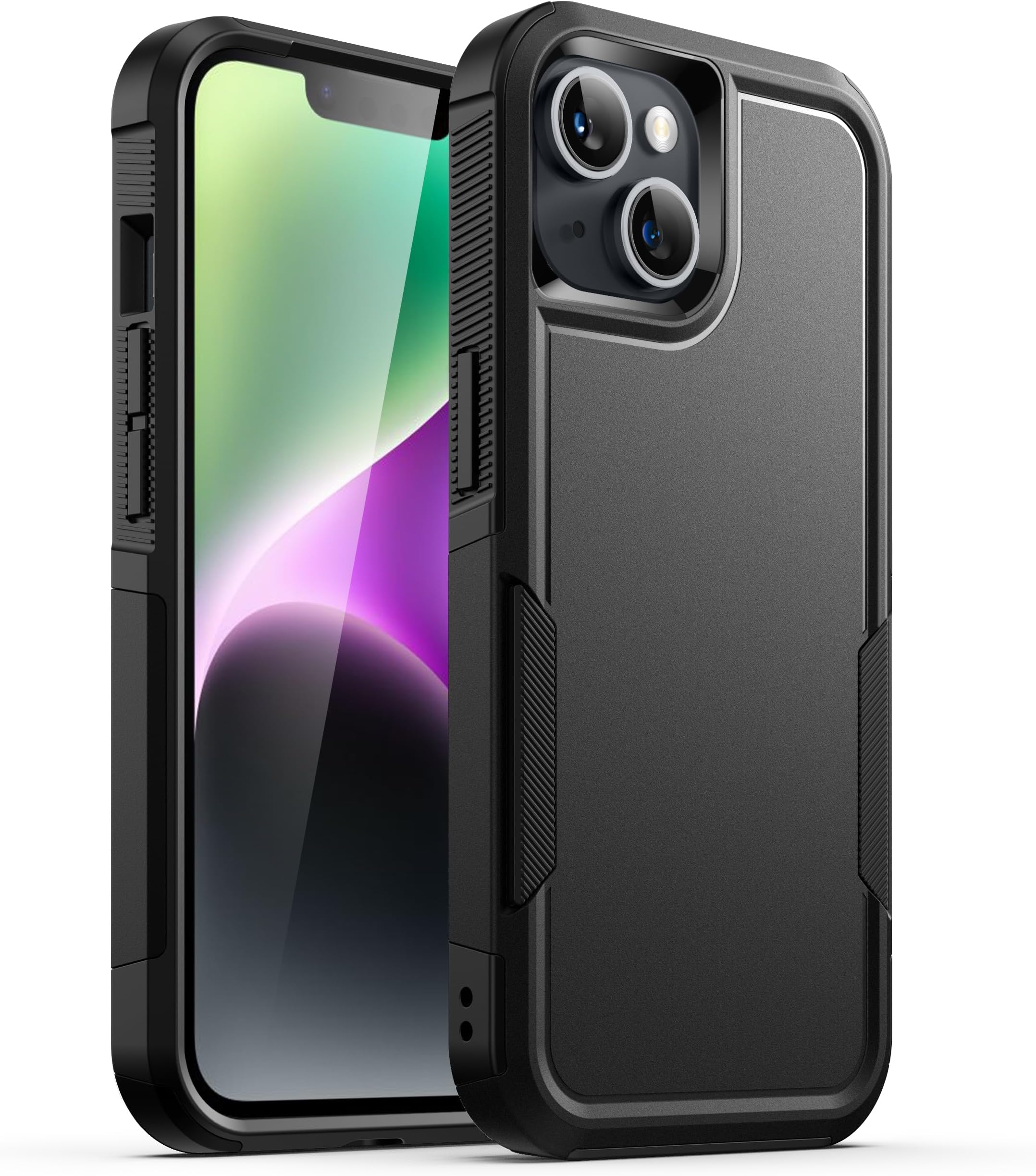 JETech Case for iPhone 14 6.1-Inch, Heavy Duty Dual-Layer Rugged ...