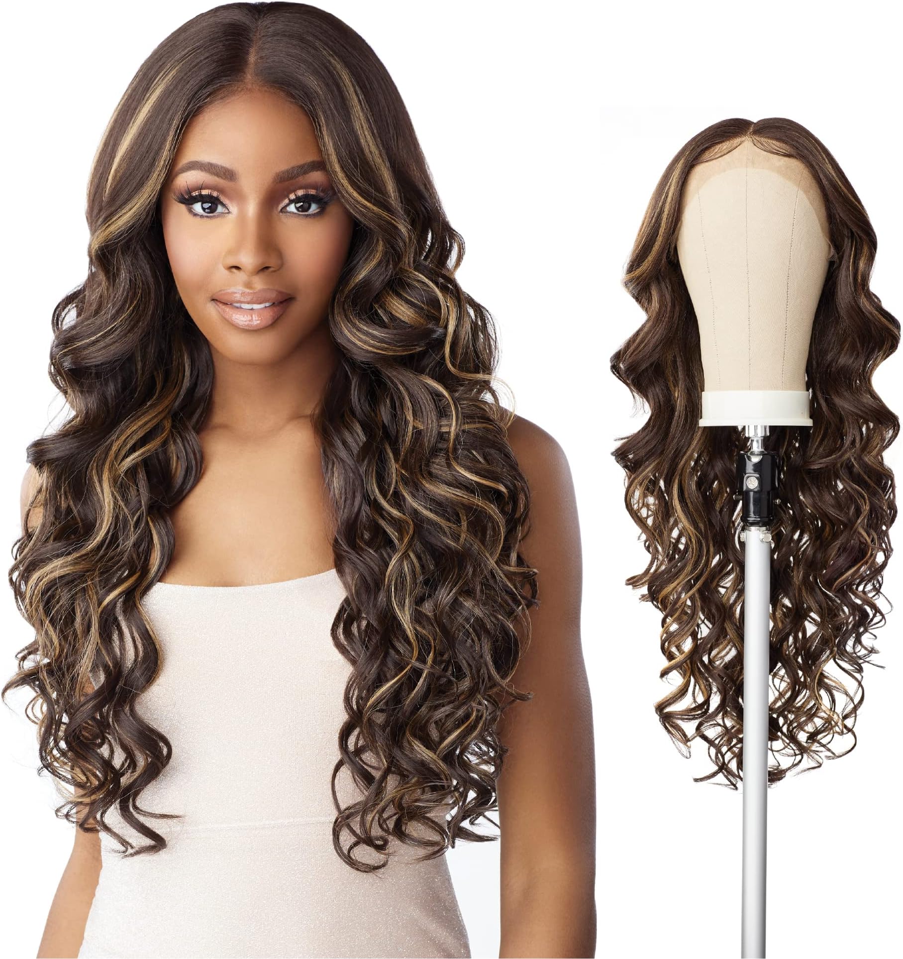 Amazon.com : Sensationnel Butta Lace Wigs - Unit 32 Extra Wide 5 Inch ...