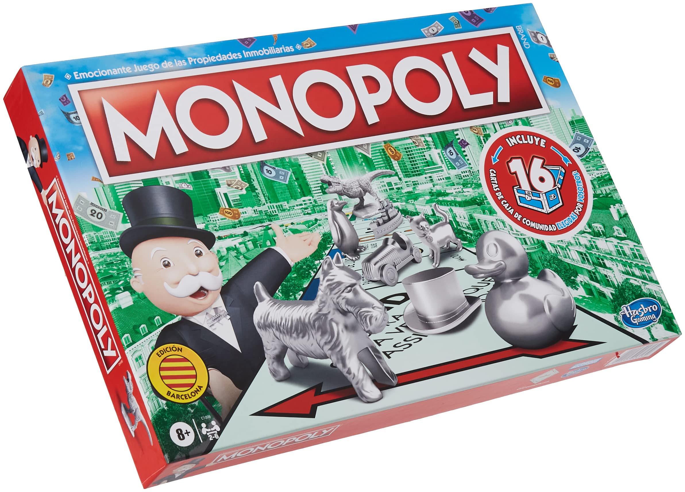 Monopoly family game for 2 to 6 players, game for children aged 8 and ...