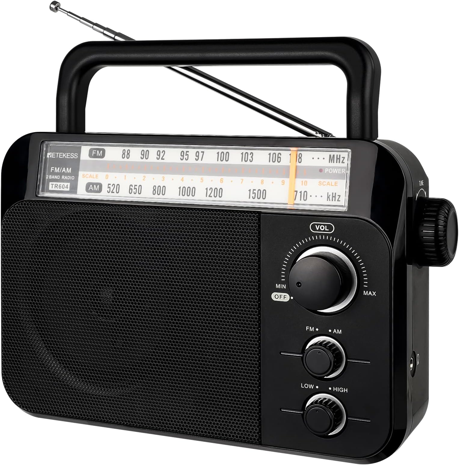 Rádio Portátil 7 Faixas AM/FM/OC Preto RM PFT 73AC - MotoBras | Amazon ...