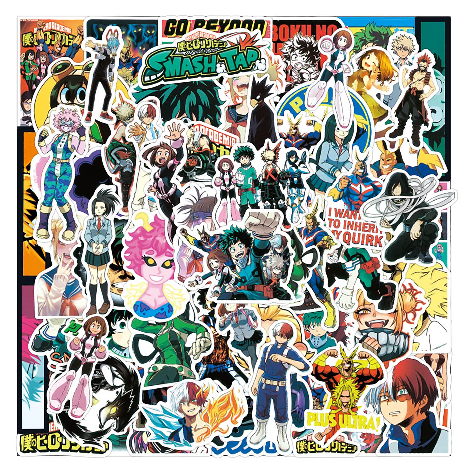 65pcs Classic Anime My Hero Academia Stickers For Kids Teens ...