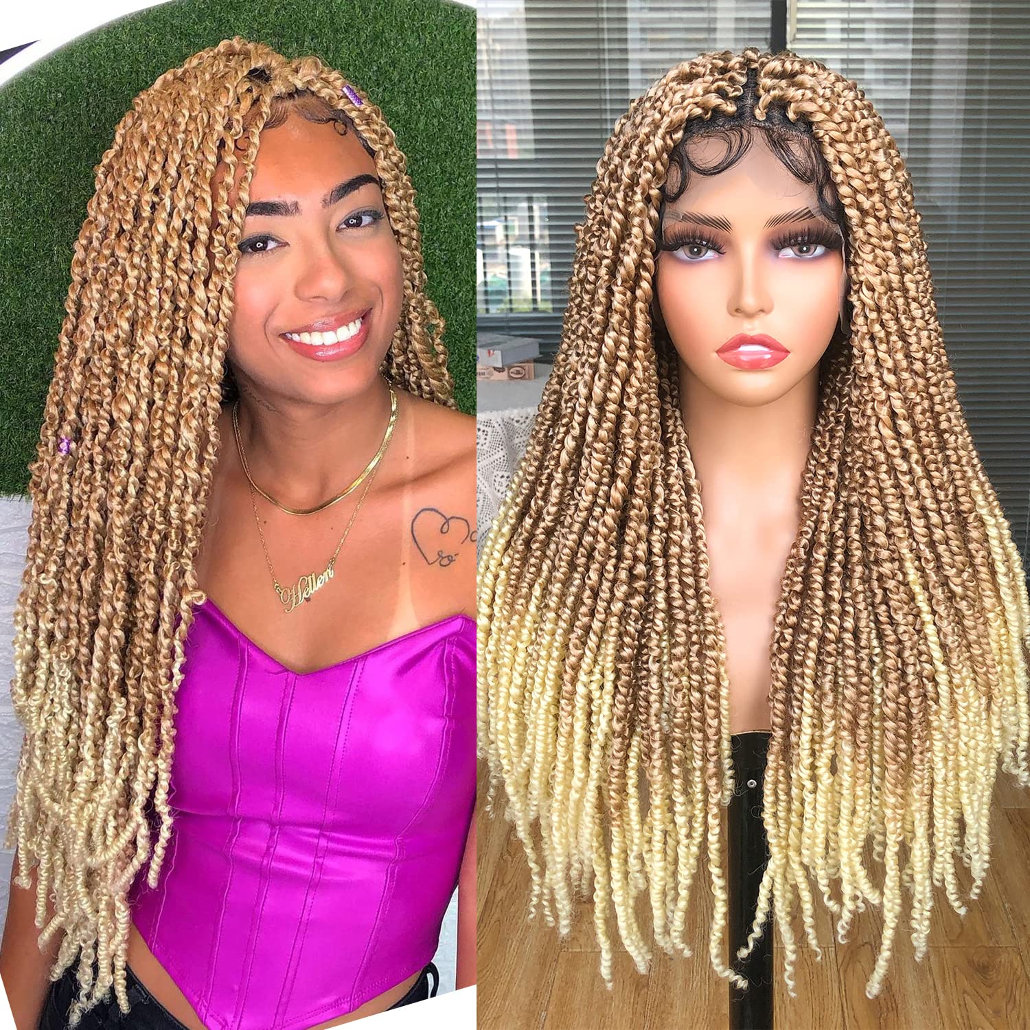 Amazon.com : MURAMURA HAIR Passion Twist Braiding hair 26inch Blonde ...