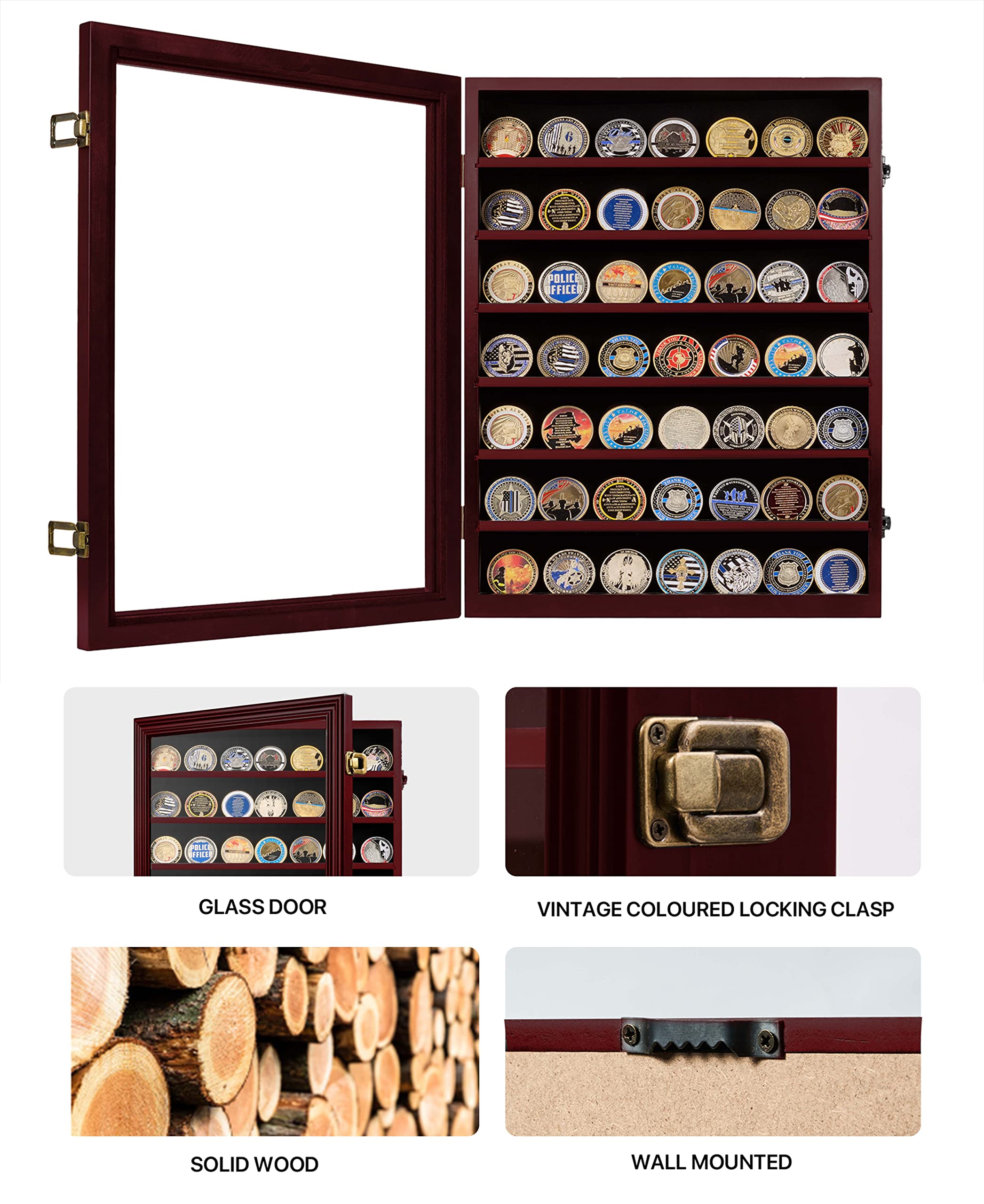Challenge Coin Case Treevers Challenge Coin Display Case - With 7 ...