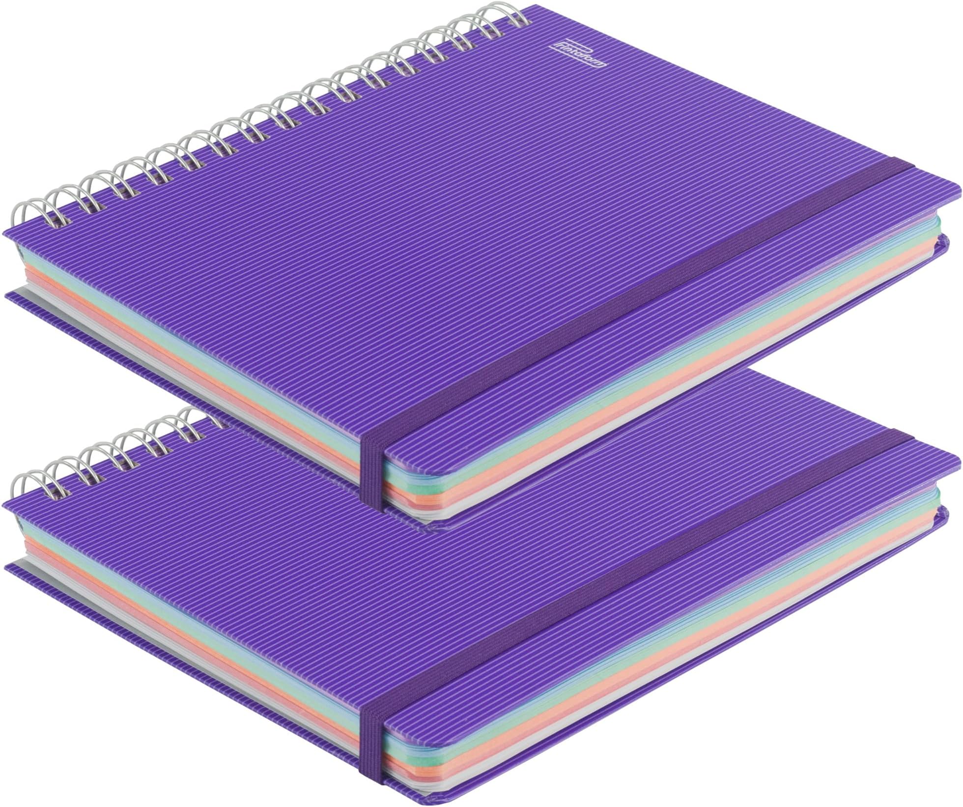 Printaform Libreta Forma Francesa Arcoíris Universitaria 200h, 2 piezas ...