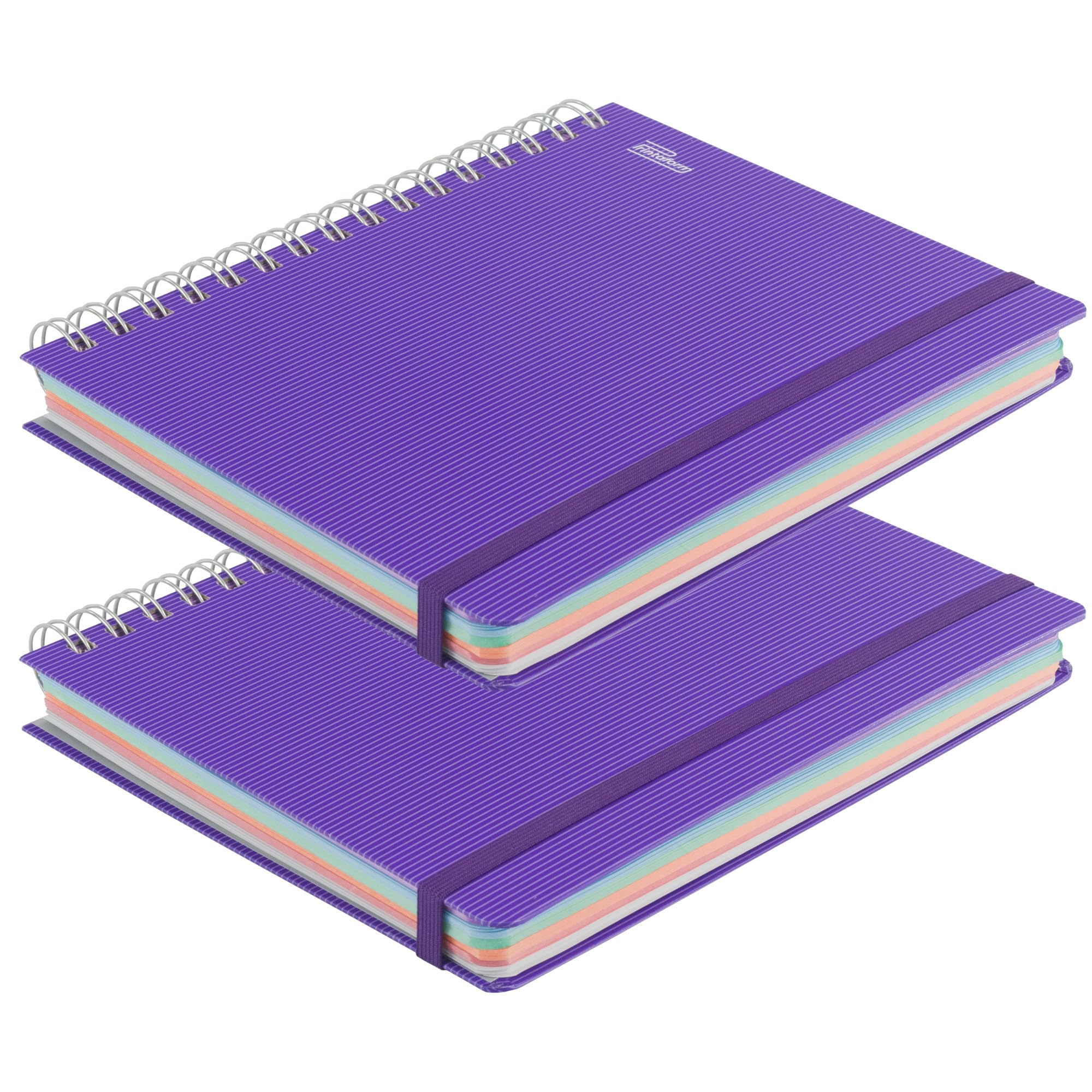 Printaform Libreta Forma Francesa Arcoíris Universitaria 200h, 2 piezas ...