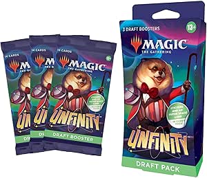 Amazon.com: Magic: The Gathering Unfinity 3-Booster Draft Pack | 42 ...