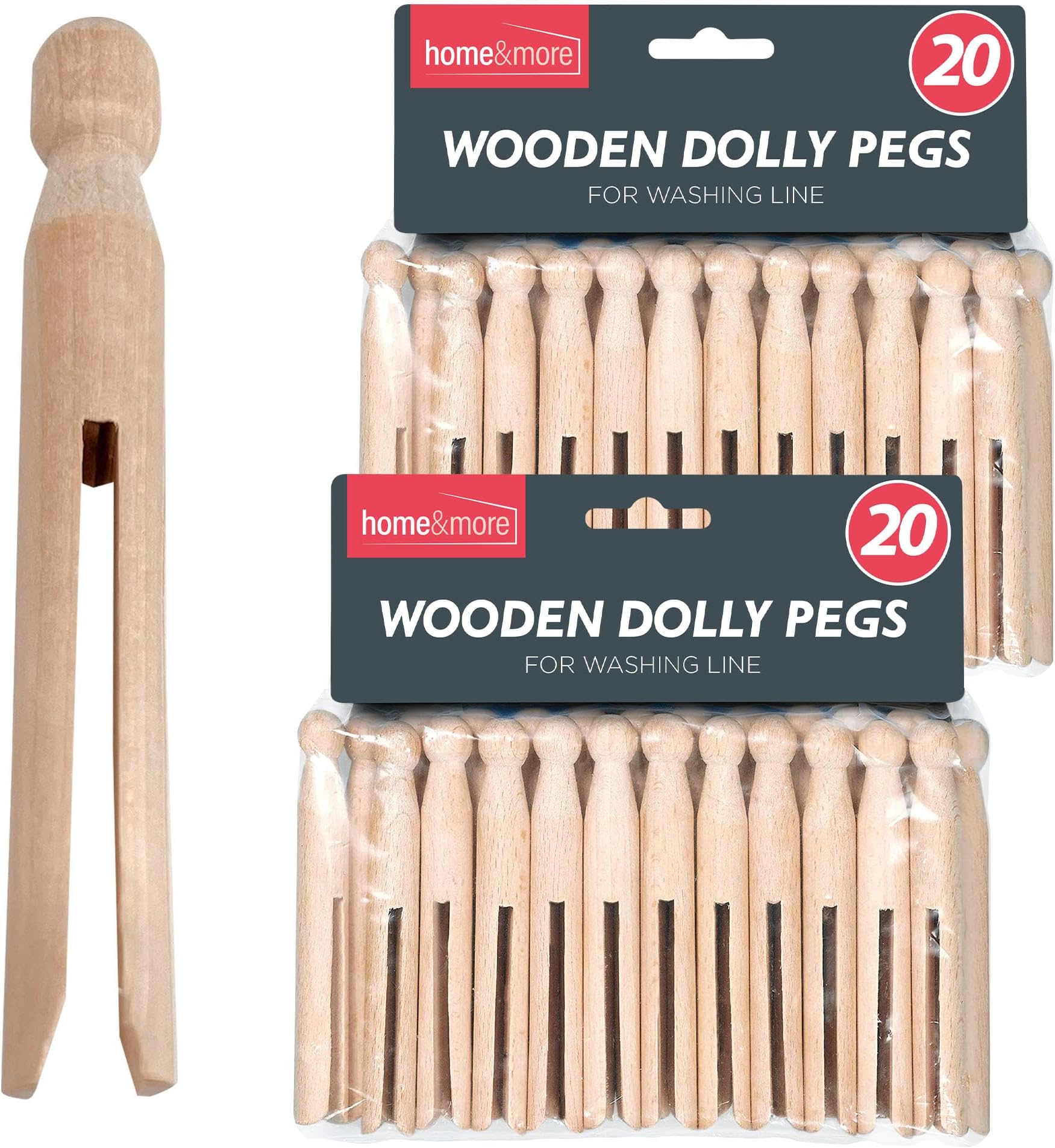Craft Planet Dolly Pegs, 12 Pieces, Natural, Craft Accessories, Wooden ...