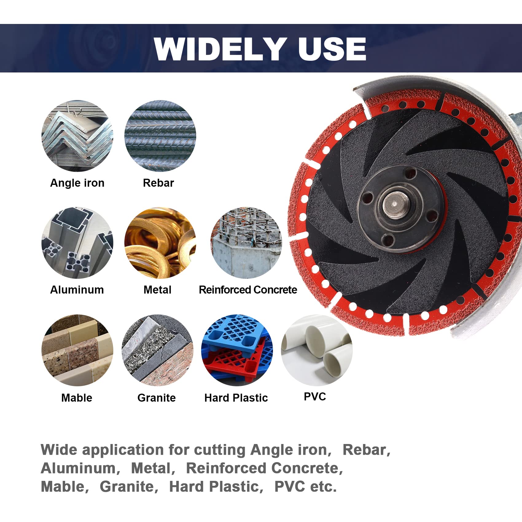 Snapklik.com : Metal Cutting Diamond Blade 4 1/2"- 115mm All-Purpose ...