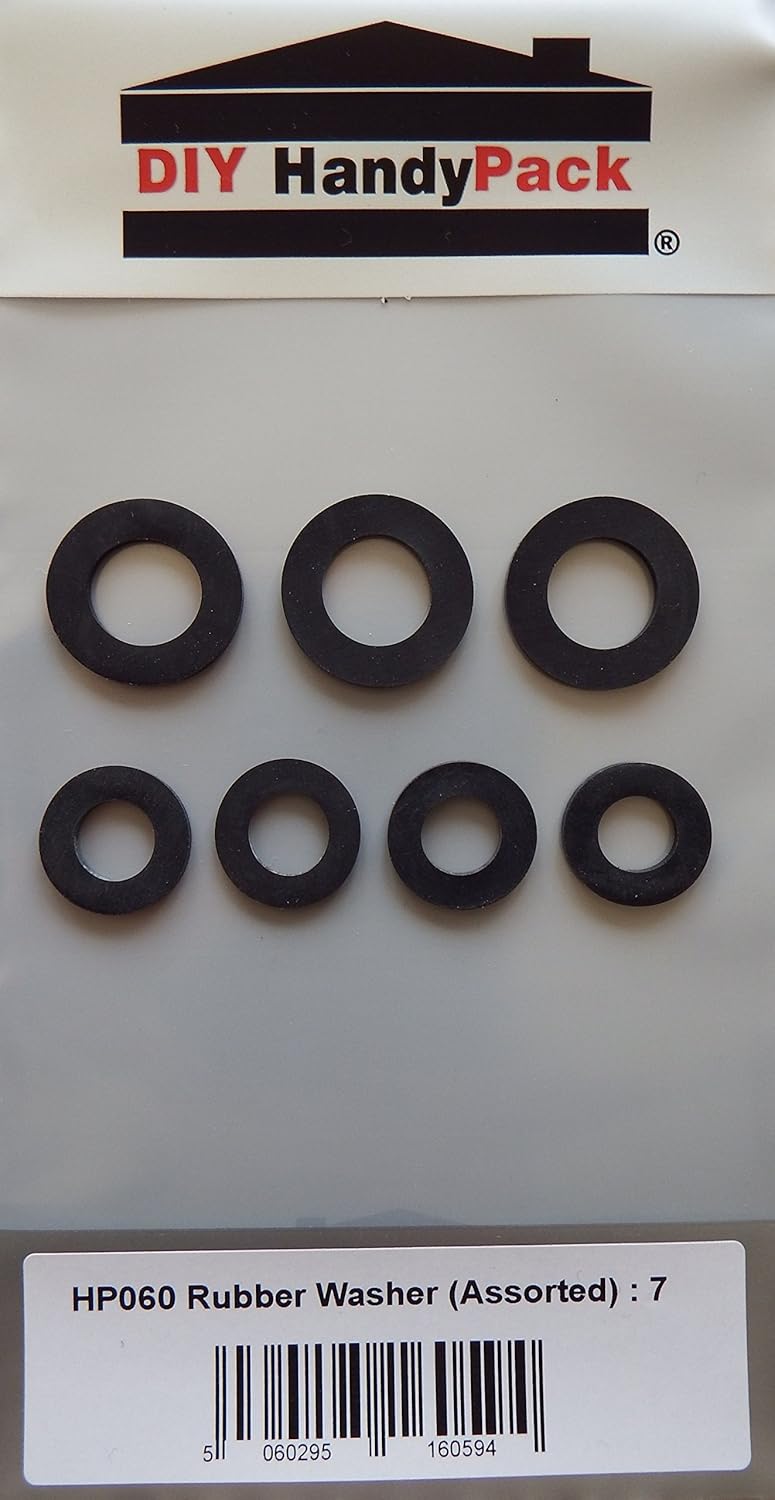 DIY HandyPack - Rubber Washers 1/2" 3/4" Assorted (Pack 7) : Amazon.co ...