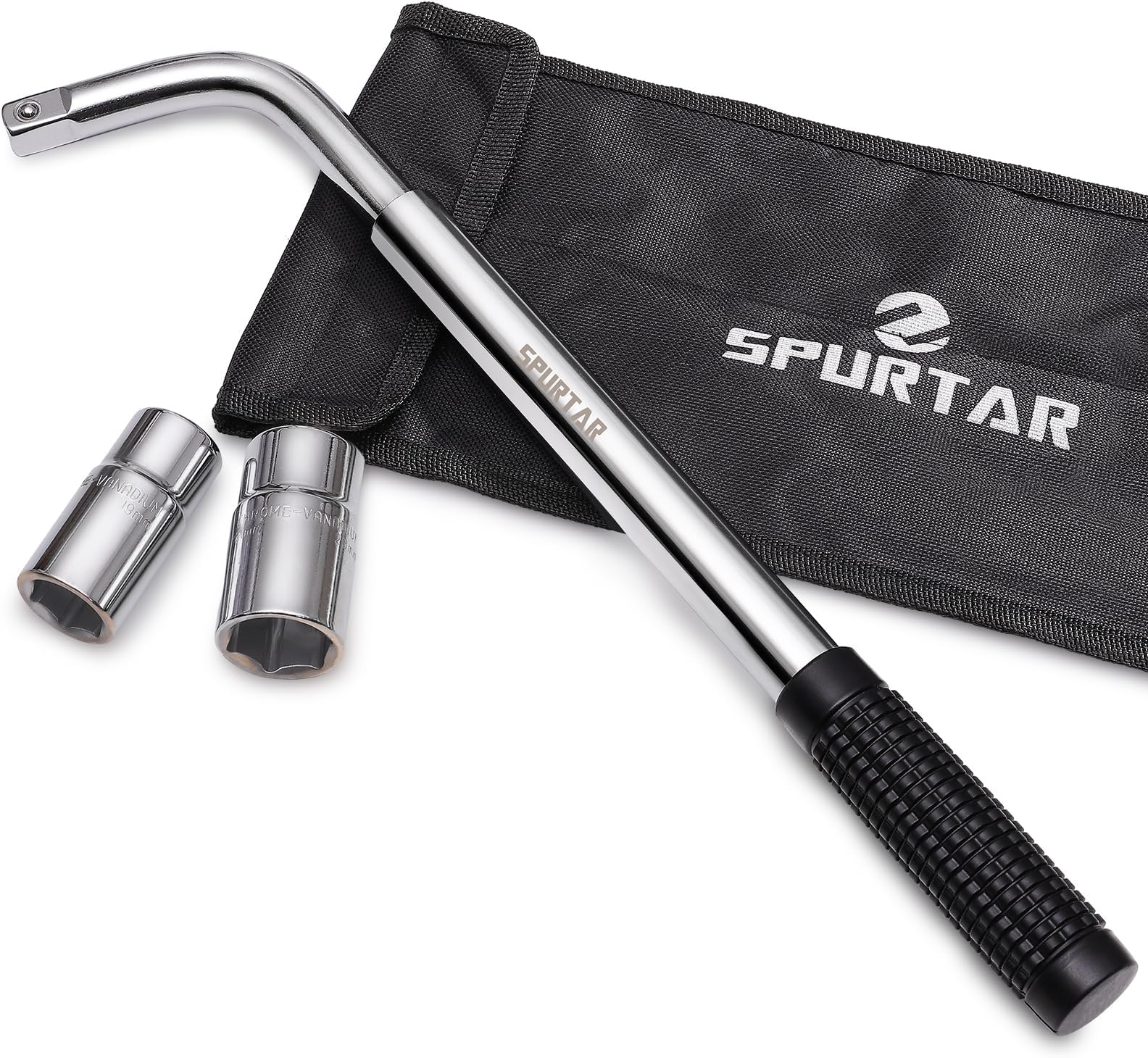 Amazon.com: Spurtar Telescoping Lug Wrench Extendable Wheel Brace Lug ...
