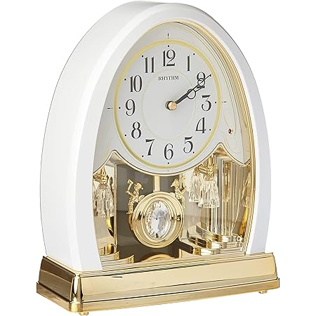 Amazon.com: Rhythm Clocks "Joyful Crystal Bells" Musical Motion Mantel ...